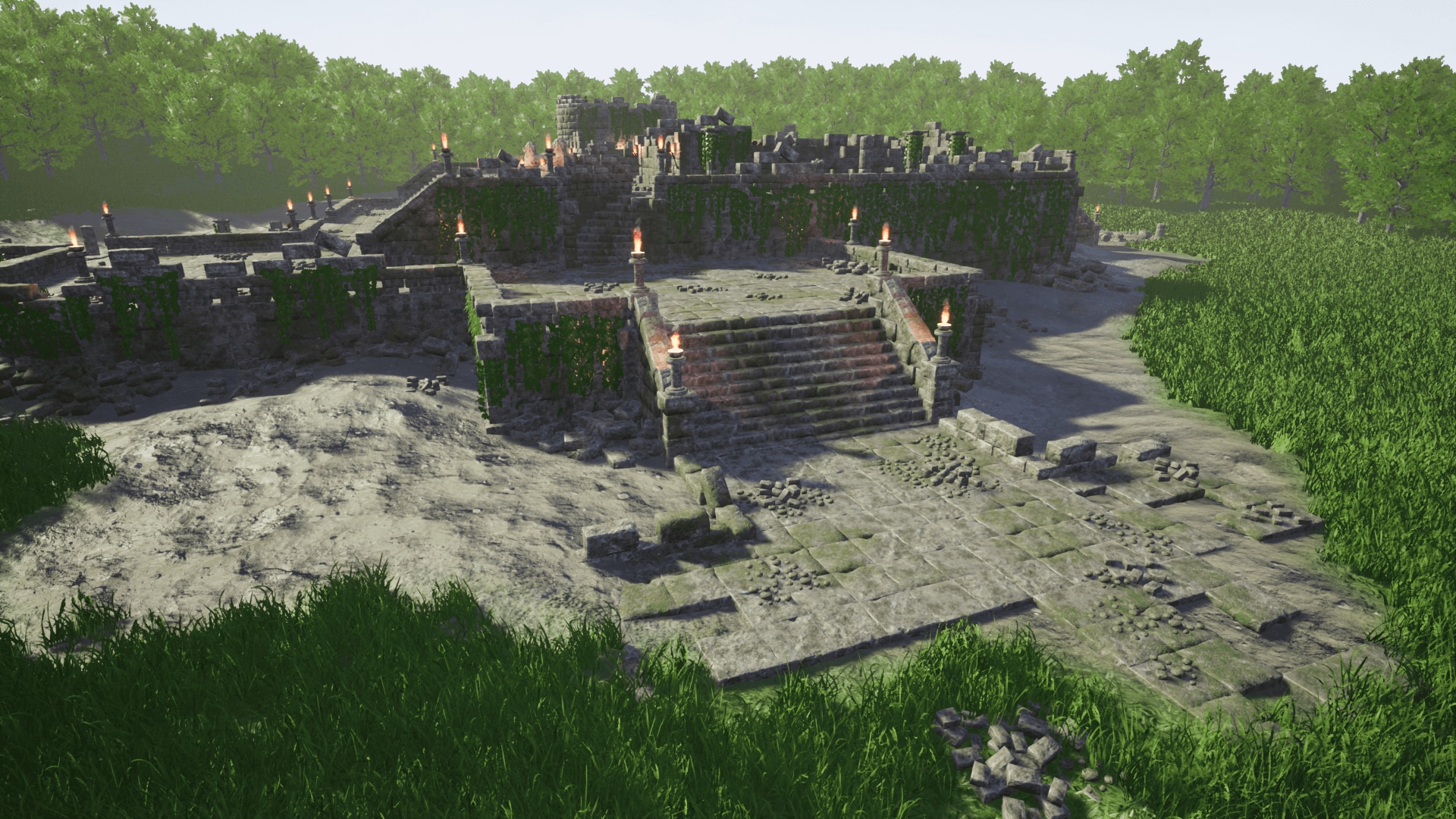 Stone Temple Ruins in Environments - UE Marketplace