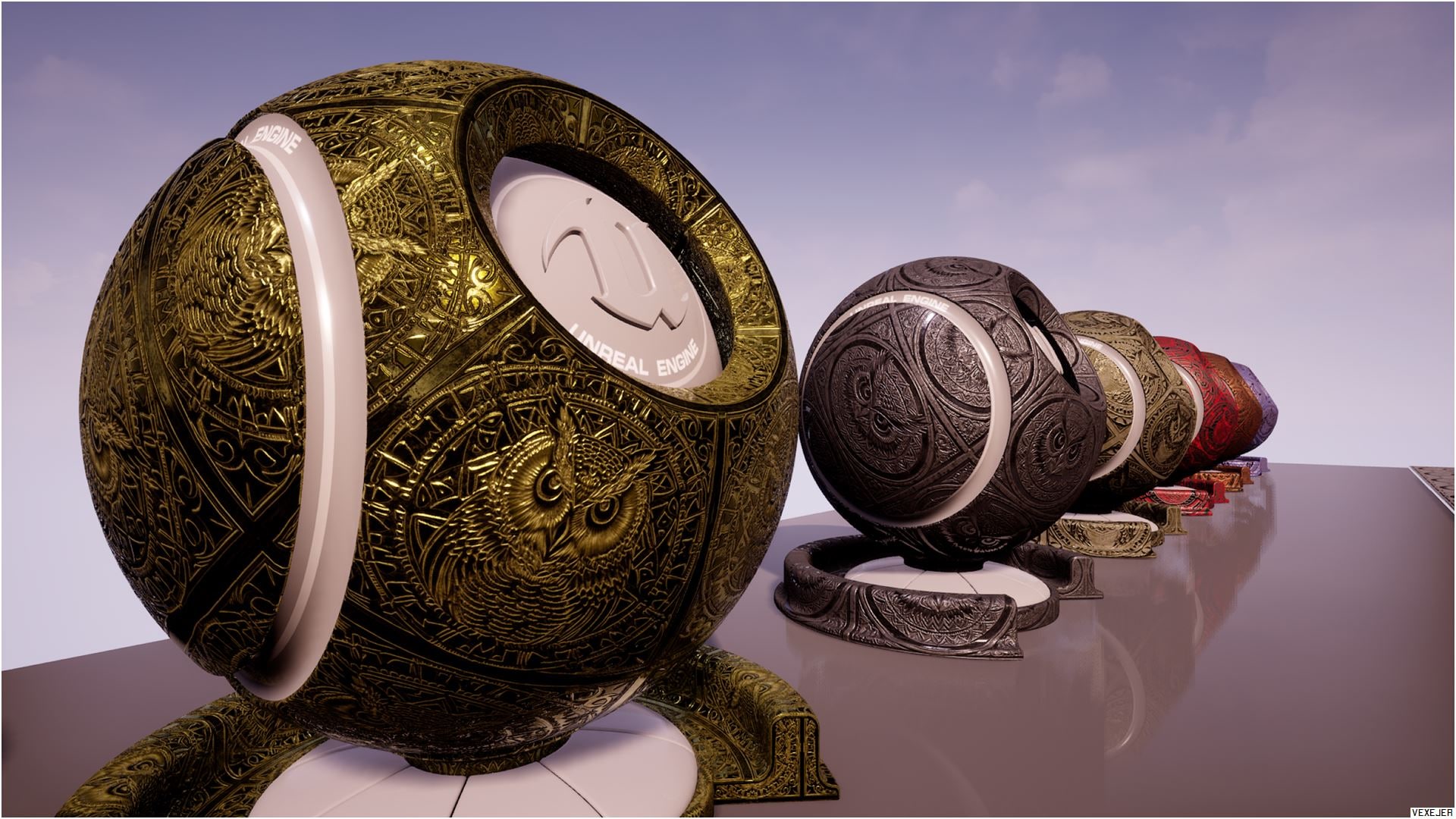 在材质创建的666 Owl Patterns - 虚幻引擎商城