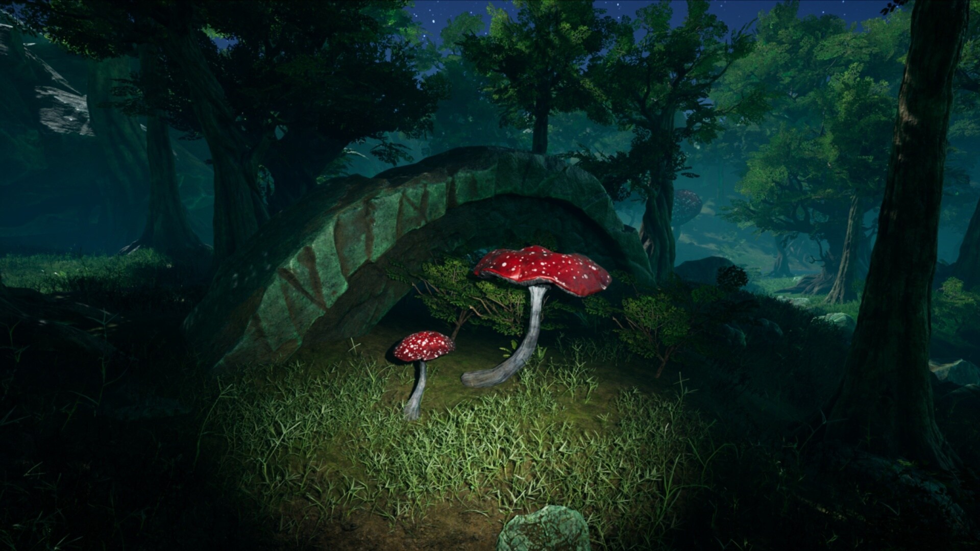 在环境创建的ancient Dark Fantasy Forest 虚幻引擎商城