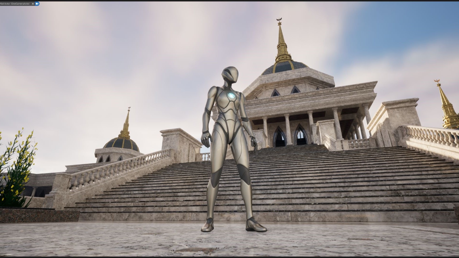 Luxury Palace: Opulent Palace with Gilded Domes and Temple Structures ...