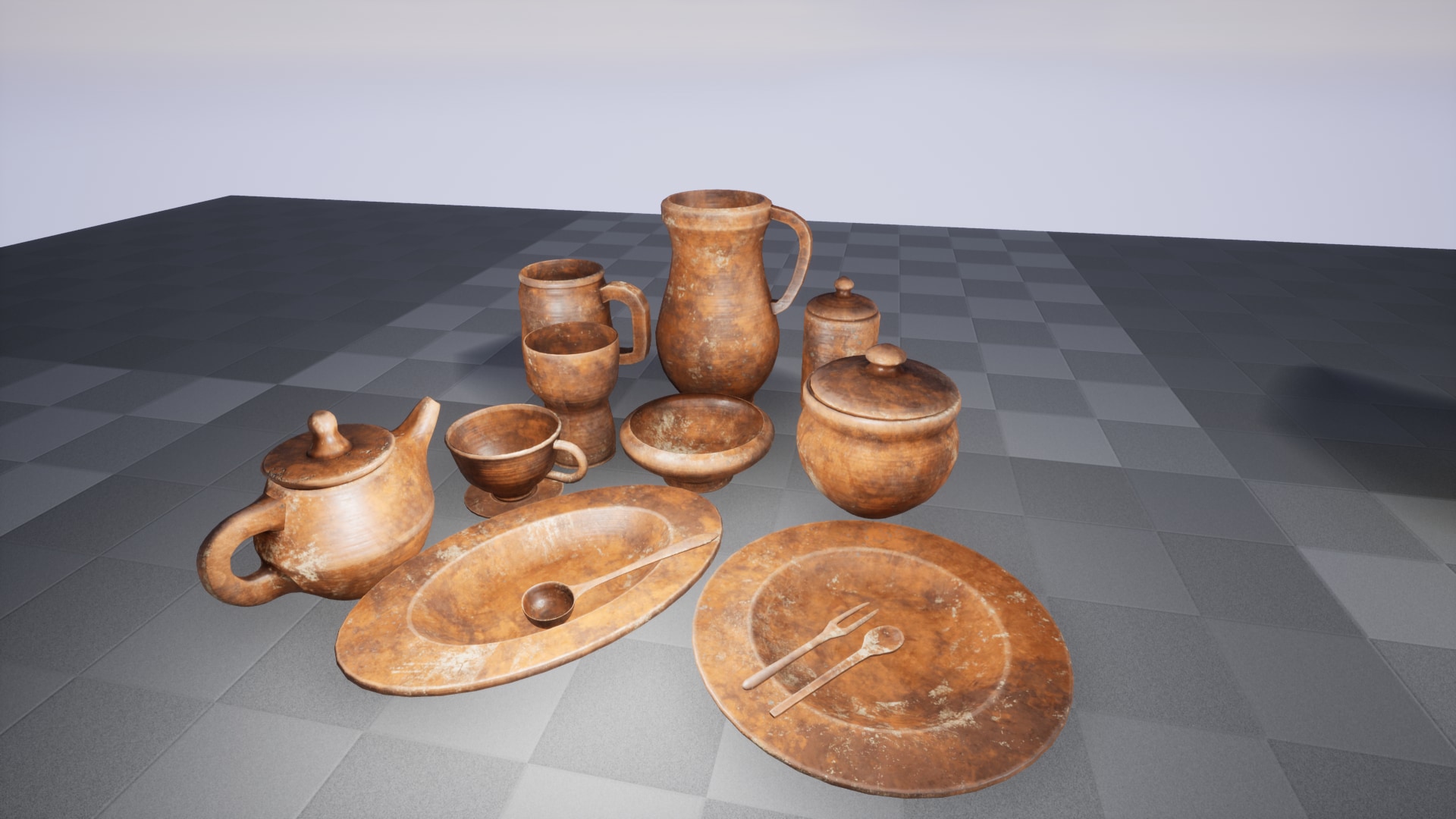 Medieval Dinnerware in Props - UE Marketplace