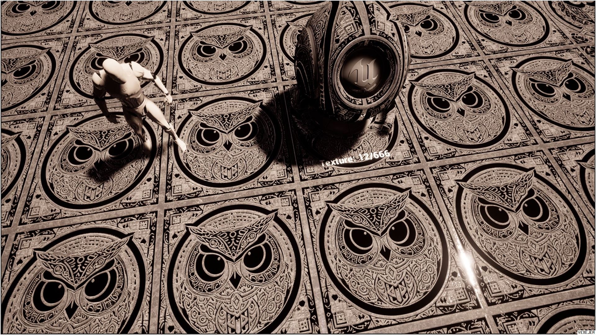 在材质创建的666 Owl Patterns - 虚幻引擎商城