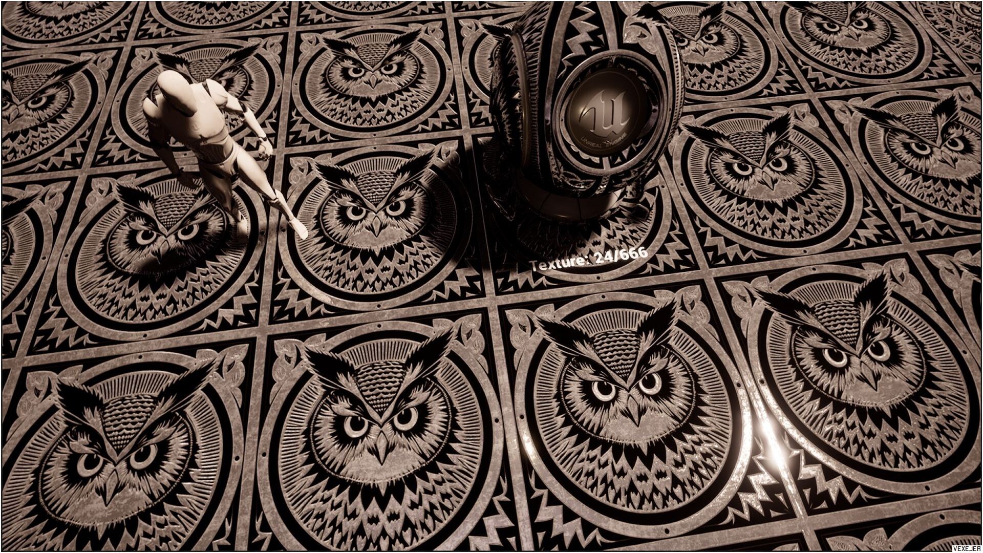 在材质创建的666 Owl Patterns - 虚幻引擎商城