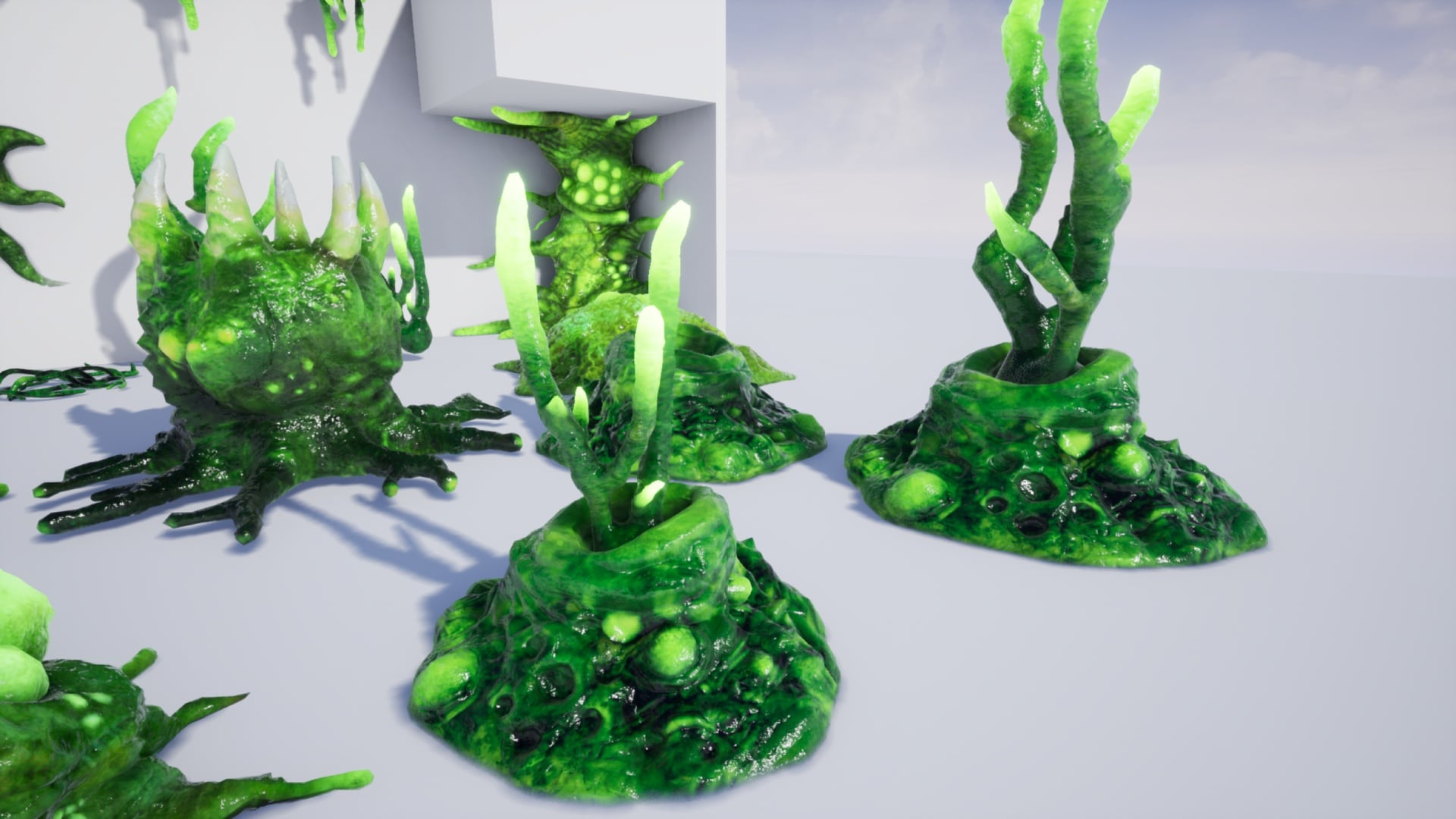Alien Biomass Infection Planet and Scifi Corridor：環境 - UE マーケットプレイス