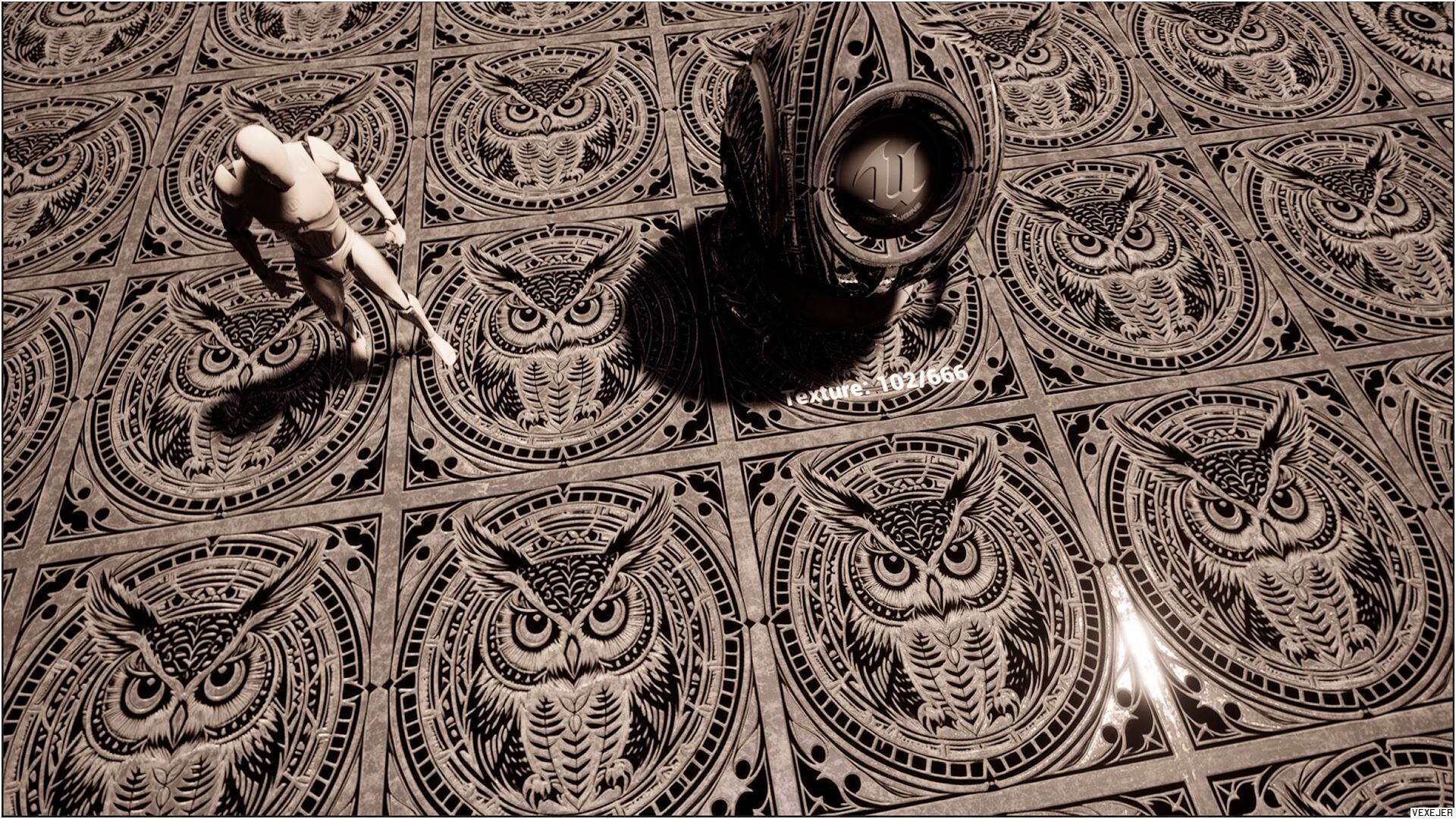 在材质创建的666 Owl Patterns - 虚幻引擎商城