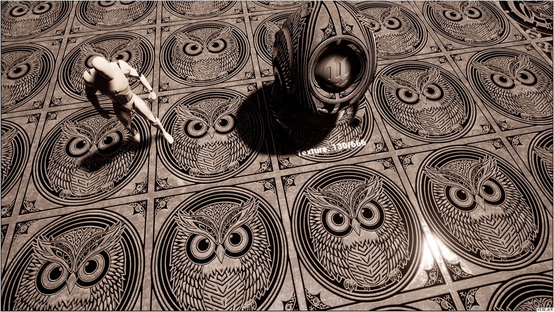 在材质创建的666 Owl Patterns - 虚幻引擎商城