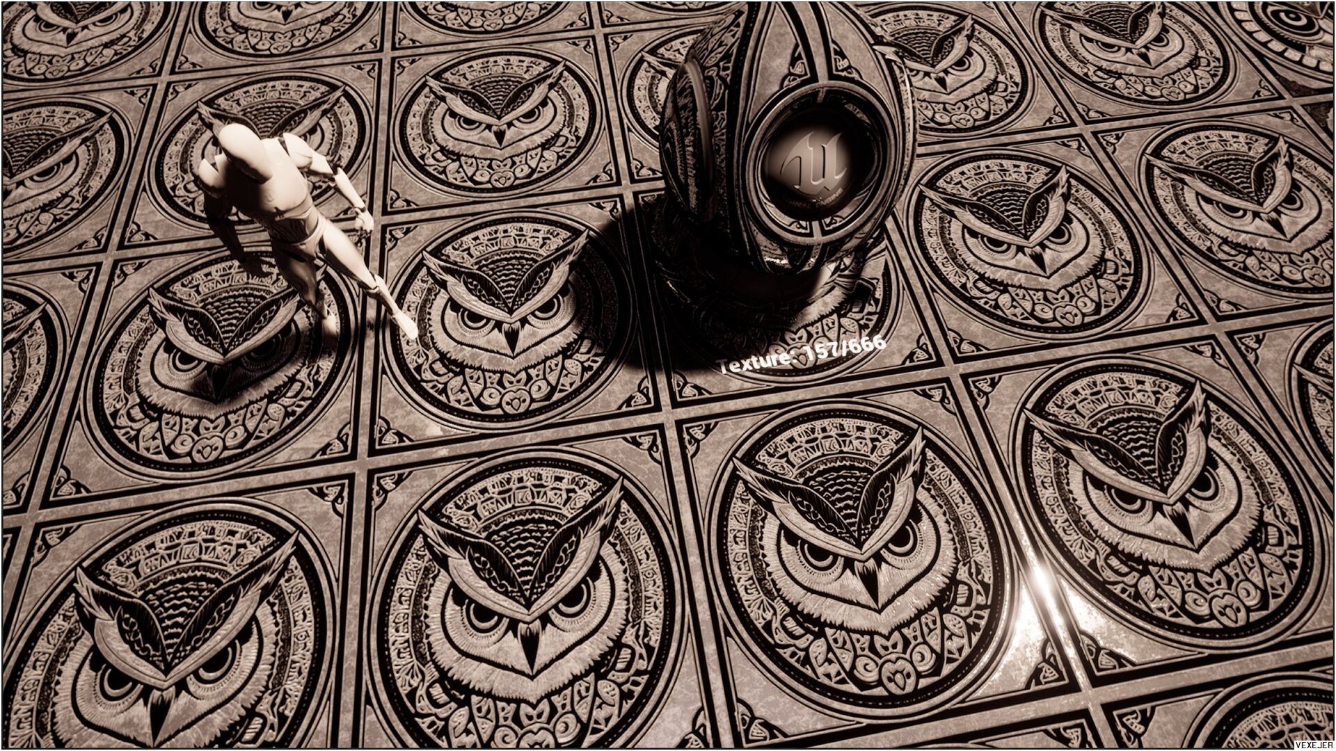 在材质创建的666 Owl Patterns - 虚幻引擎商城