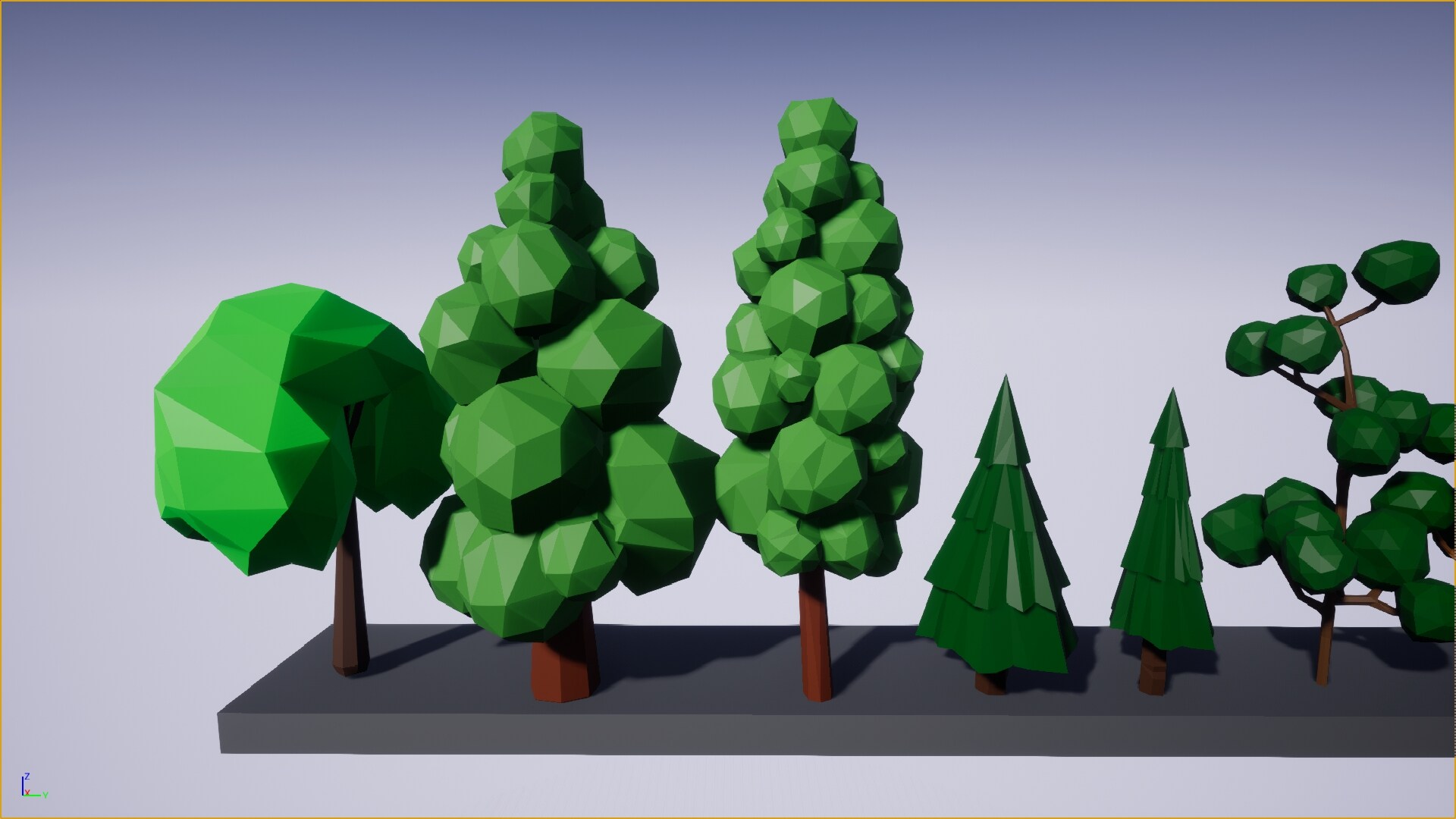 Low Poly Summer Forest in Props - UE Marketplace