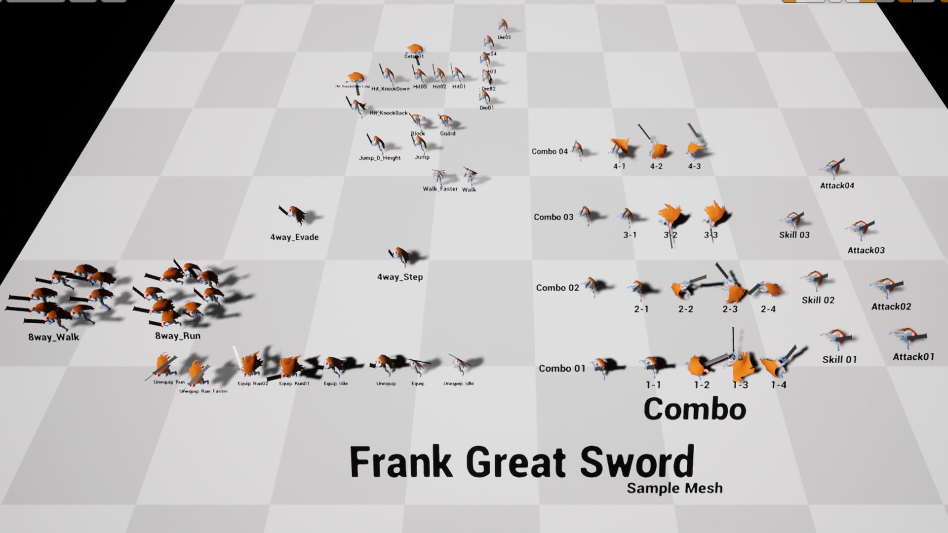 Frank RPG Great Sword in Animations - UE Marketplace