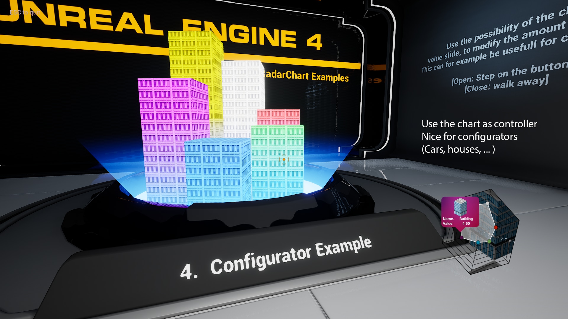 Radar Chart Widget Unreal Engine Asset