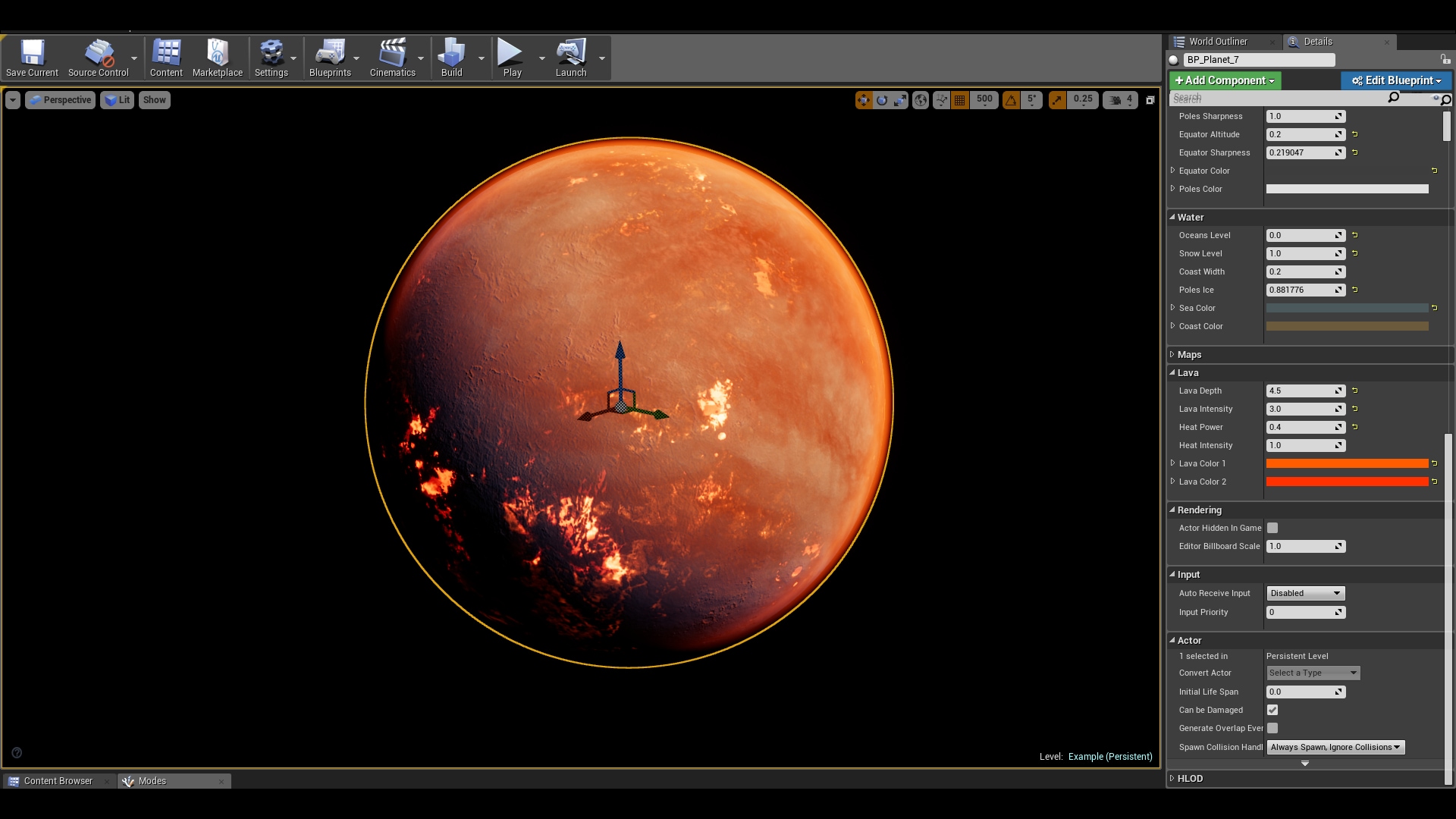 Planet Creator 1 in Blueprints - UE Marketplace