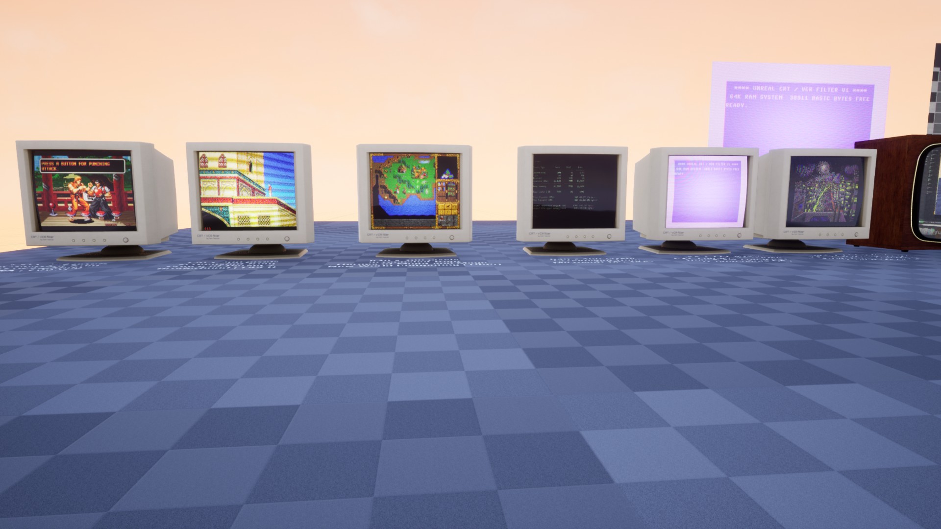 LEAKED GAME ASSETS - Animated CRT TV VCR Effects