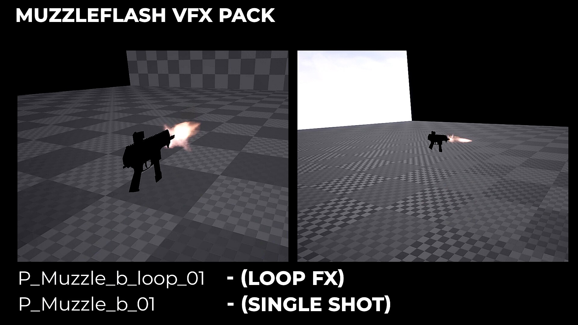 Muzzle-flashes vfx pack // realistic and sci-fi in Visual Effects - UE ...