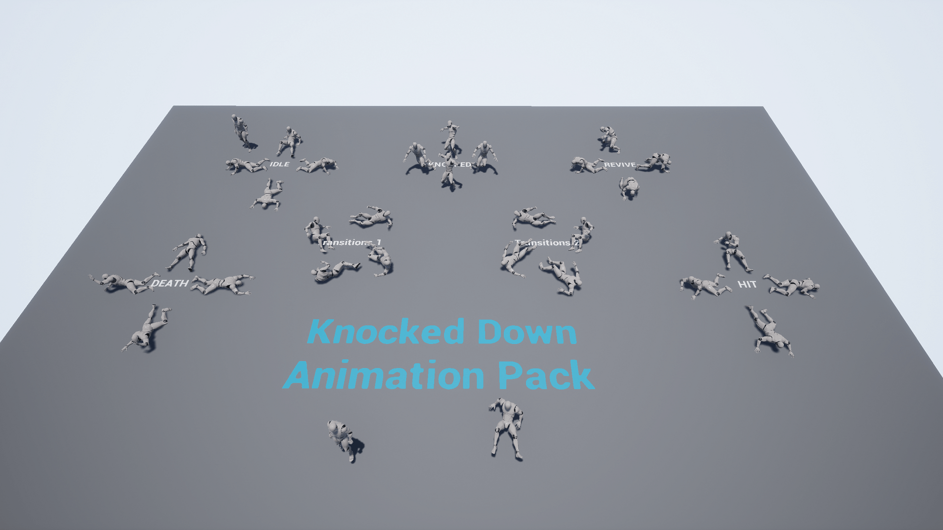 LEAKED GAME ASSETS - Knocked Down Animation Pack