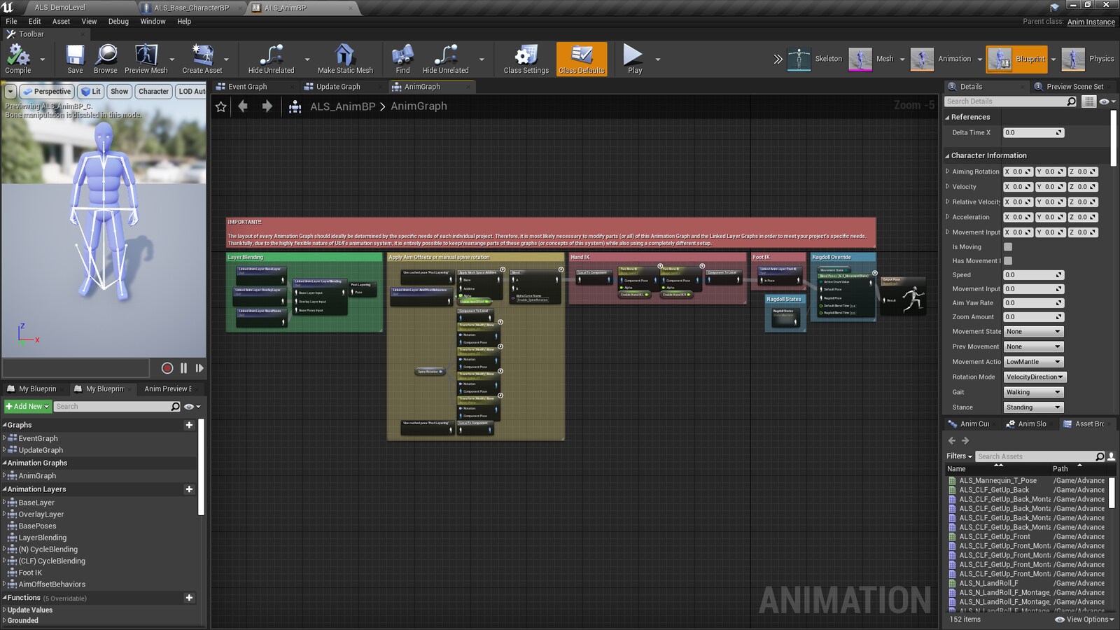 Advanced Locomotion System V4 in Blueprints - UE Marketplace