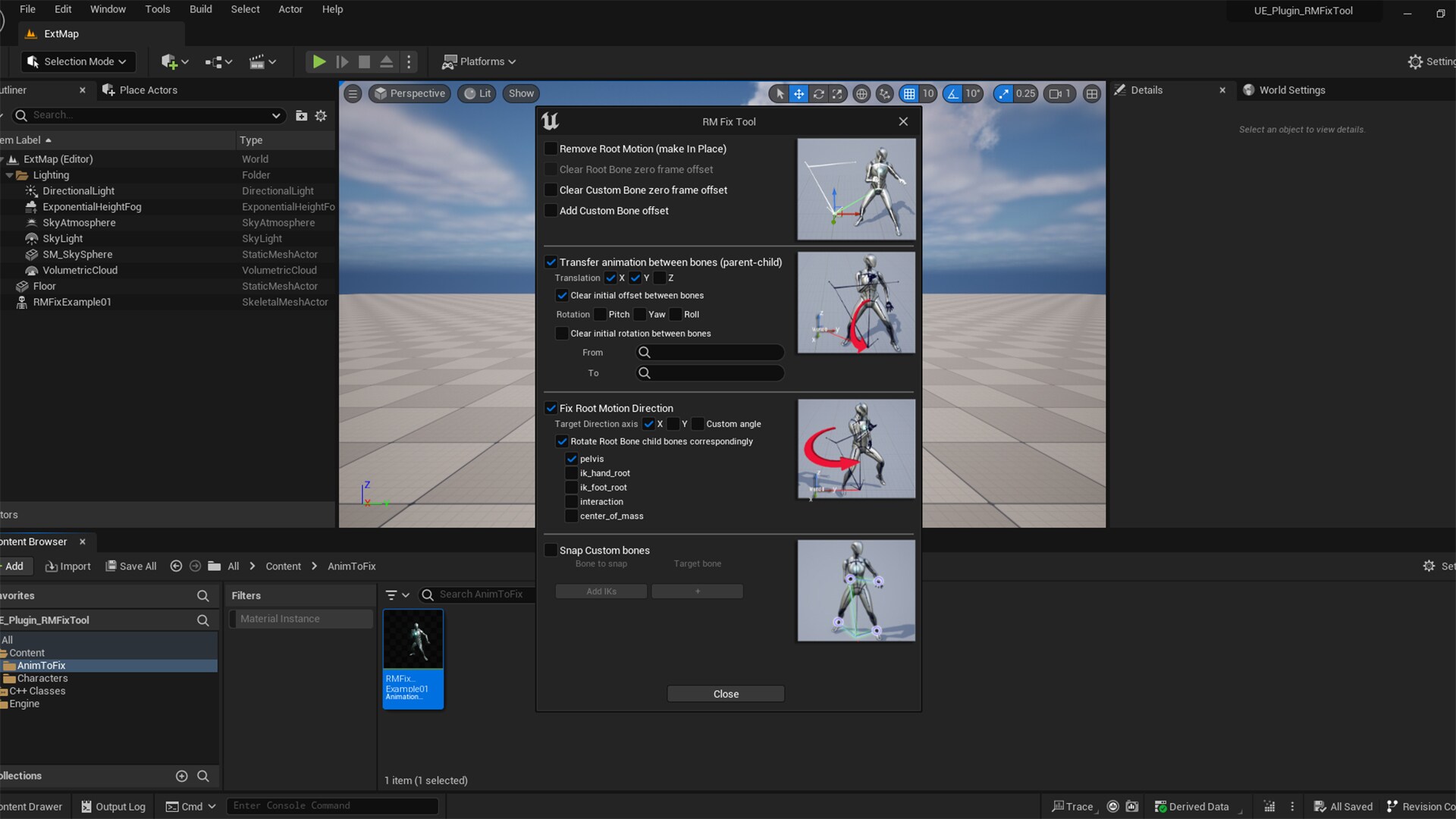 Root Motion Fix Tool in Code Plugins - UE Marketplace