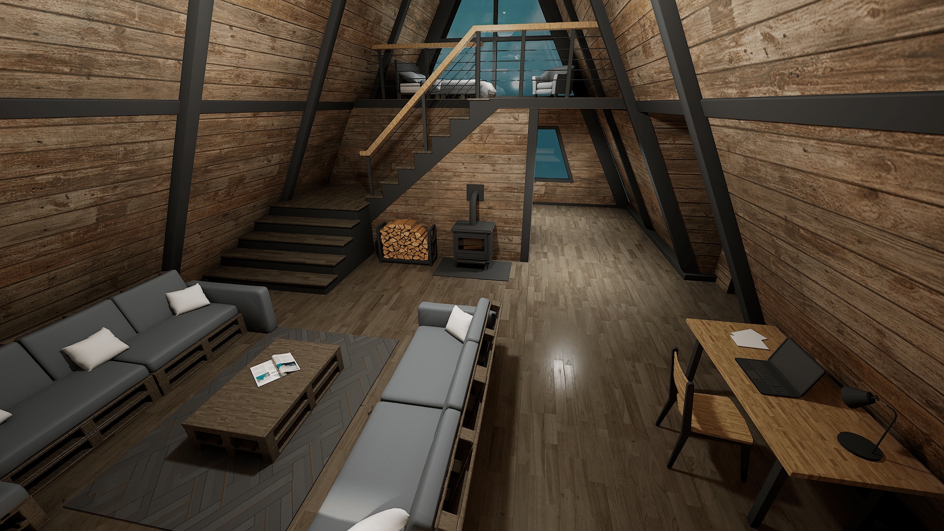 A-Frame Cabin in Environments - UE Marketplace