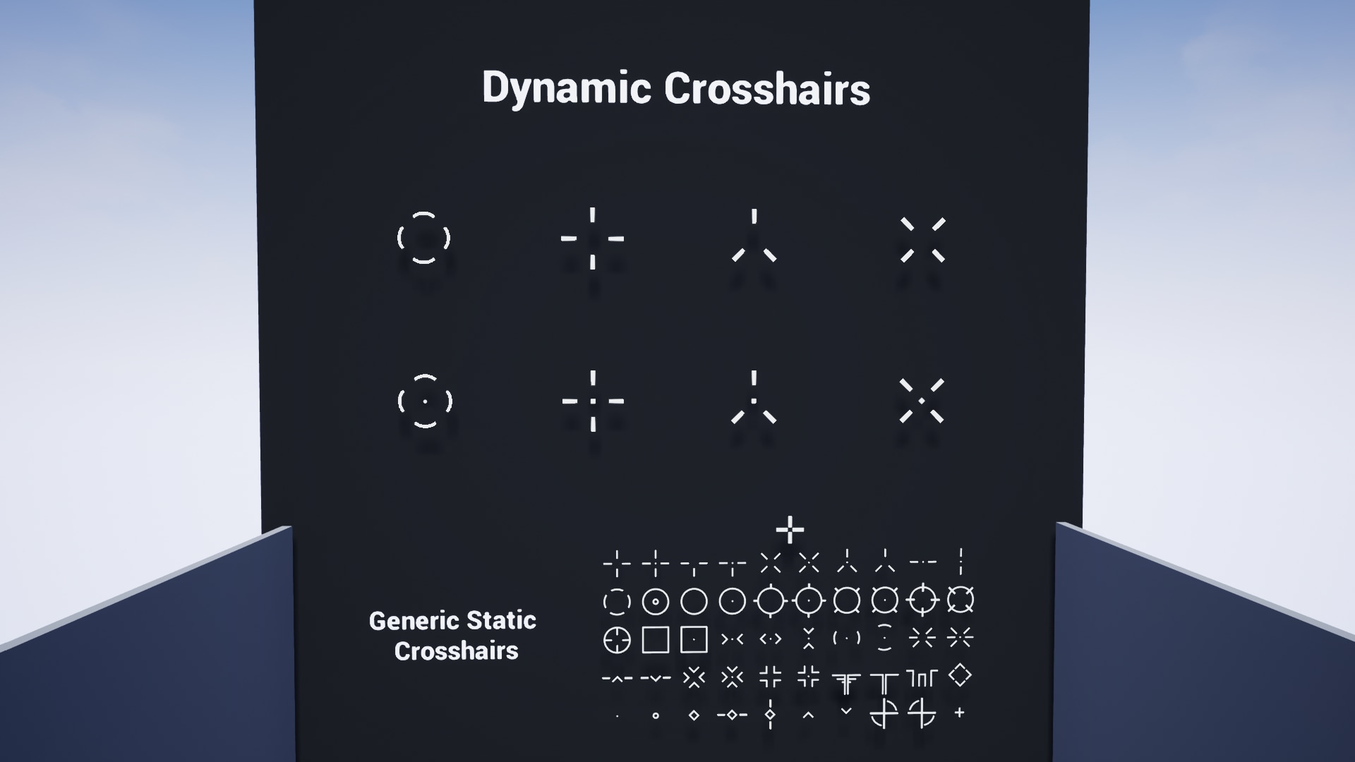 Dynamic Crosshair system and Static Crosshairs in 2D Assets - UE ...