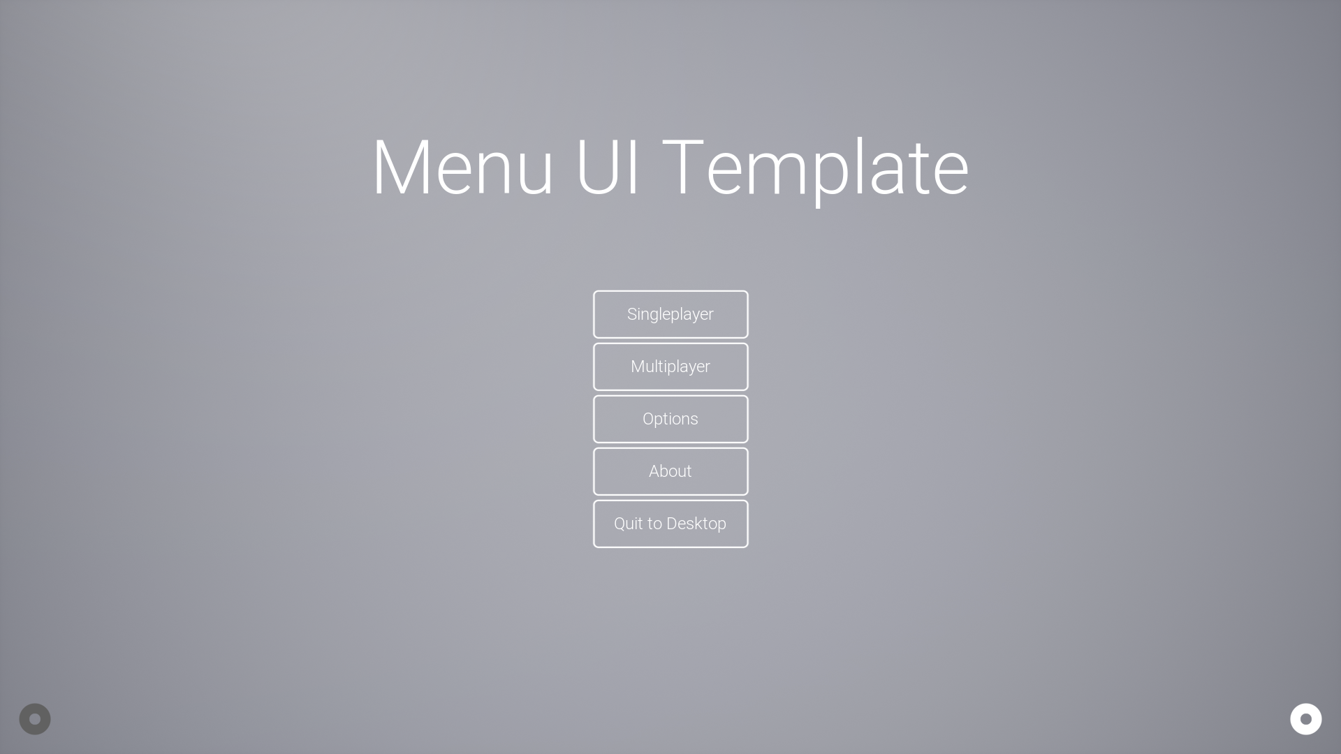 Responsive Menu Template UI
