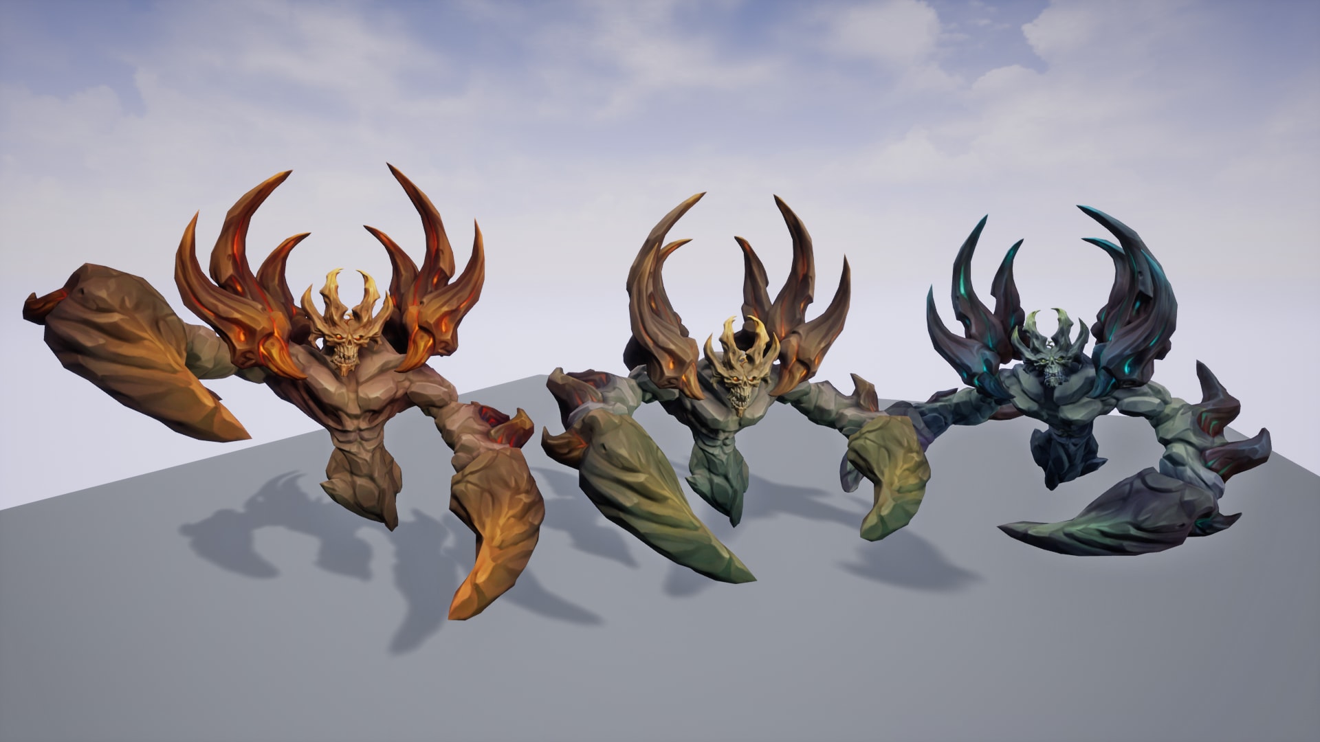 Stylized Fantasy Molten Elemental in Characters - UE Marketplace