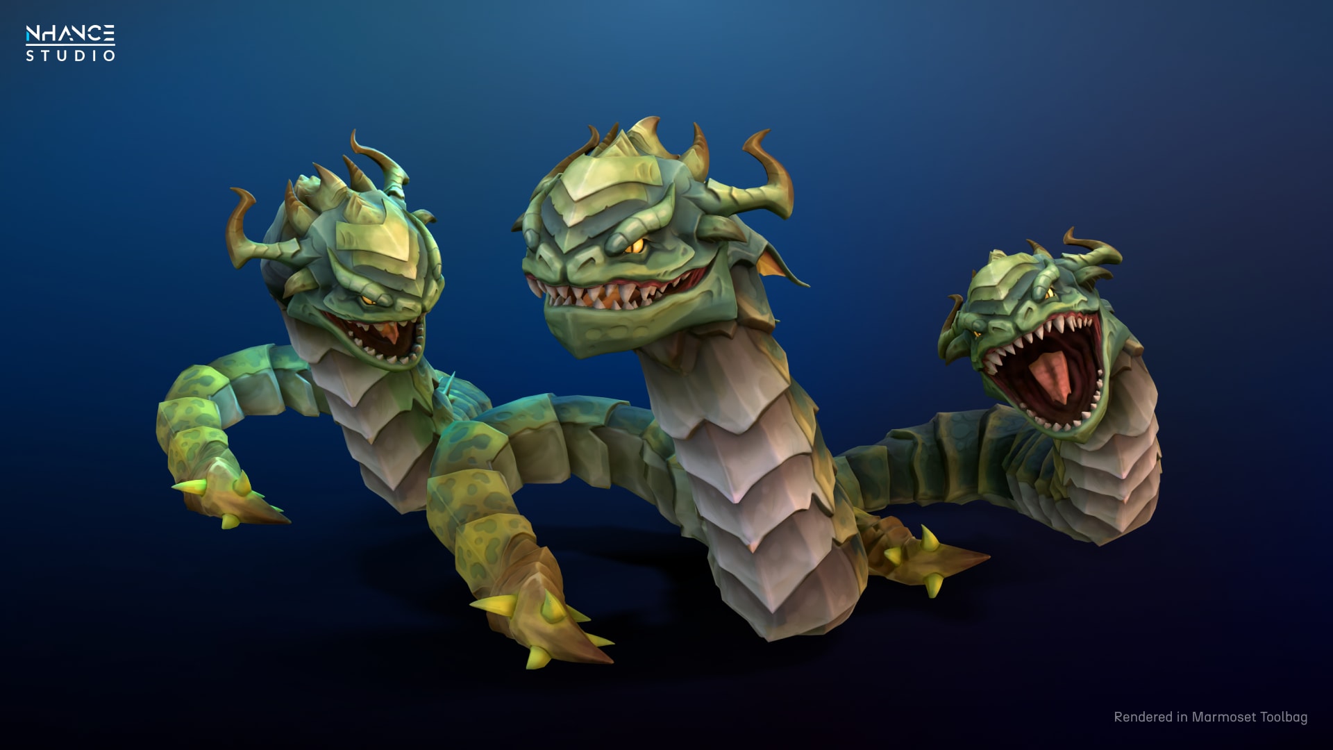 Stylized Fantasy Swamp Serpent in Characters - UE Marketplace