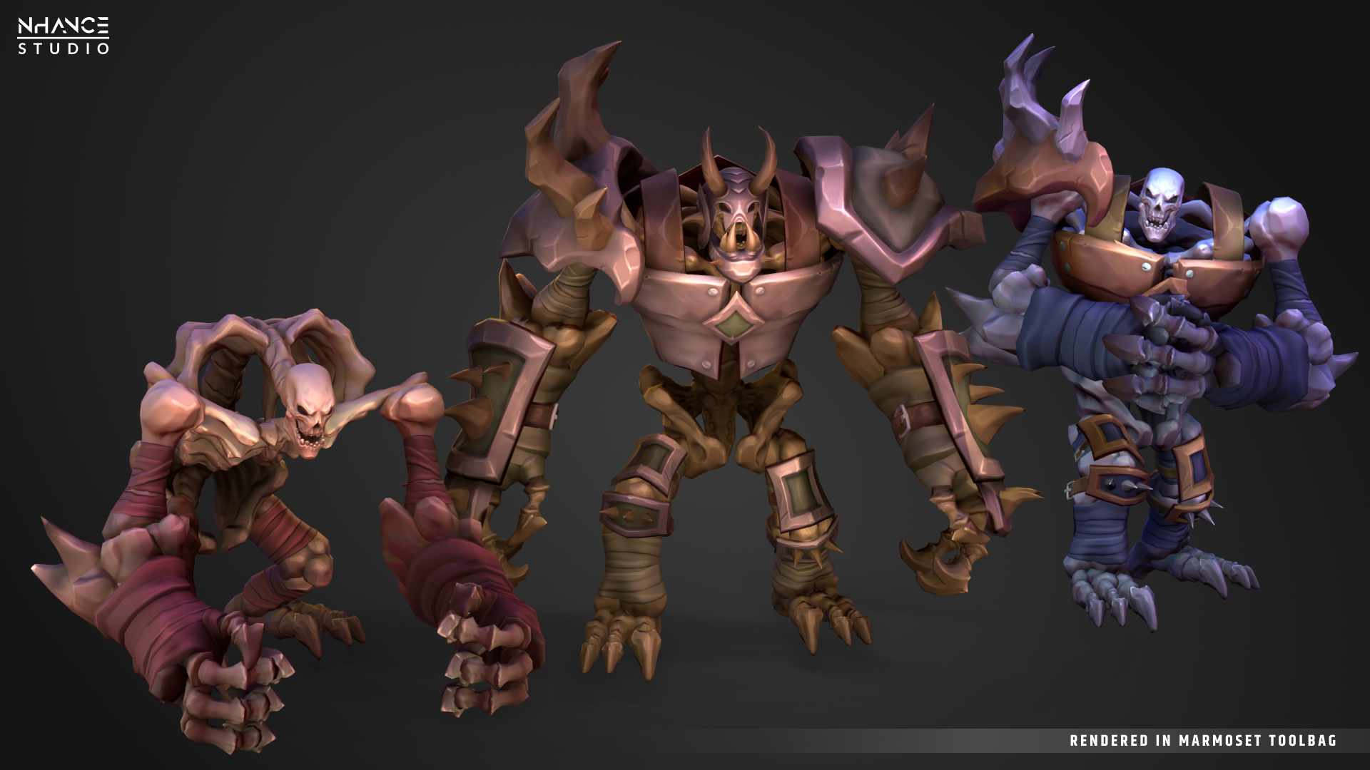 Modular Fantasy Stylized Bone Golem in Characters - UE Marketplace