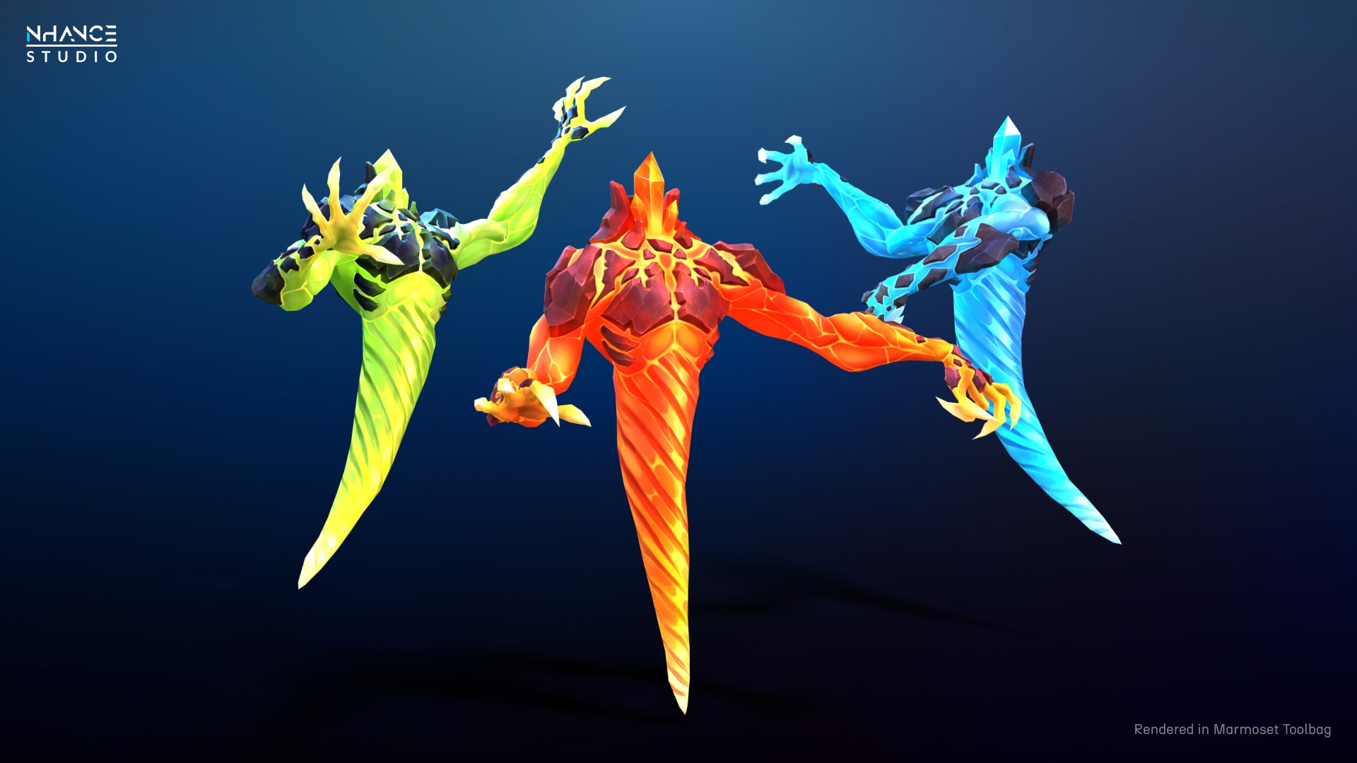 Stylized Fantasy Magma Elemental in Characters - UE Marketplace