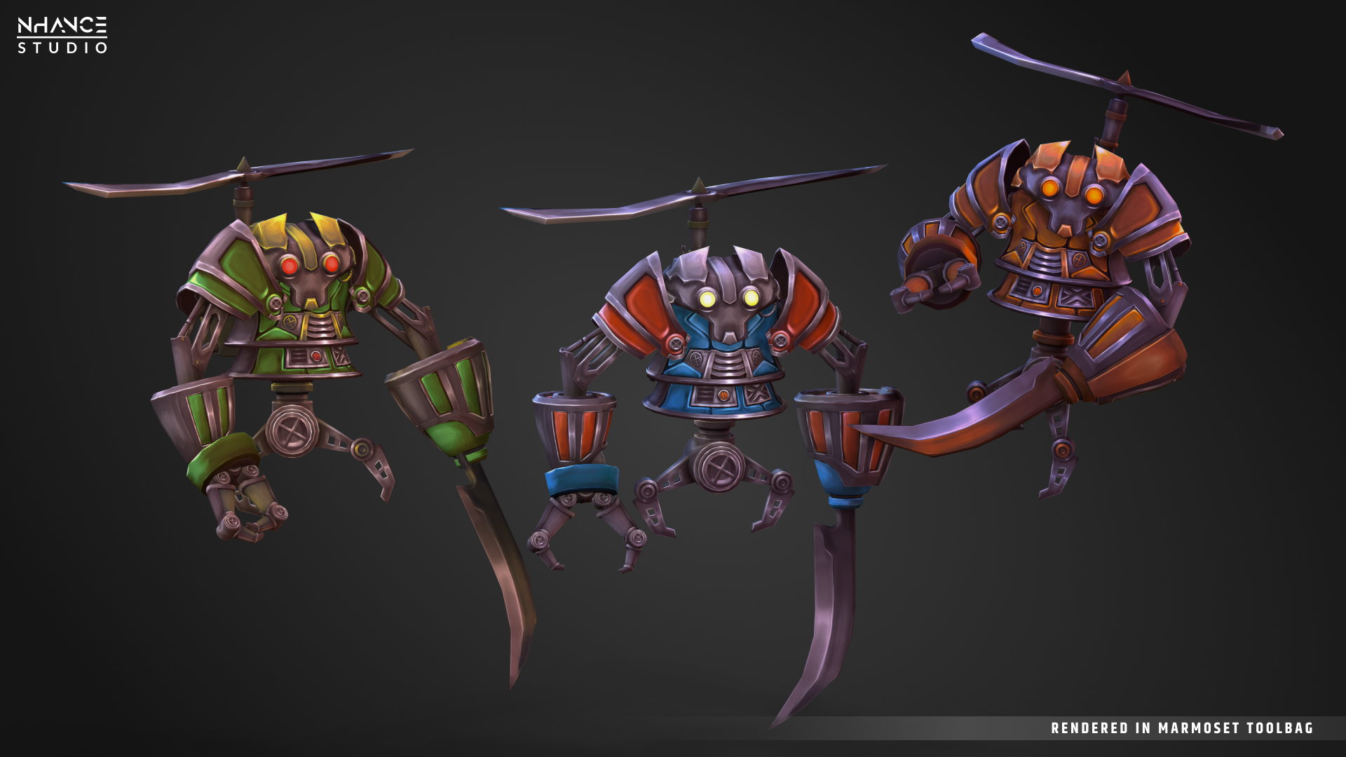 Stylized Mecha Bot in Characters - UE Marketplace