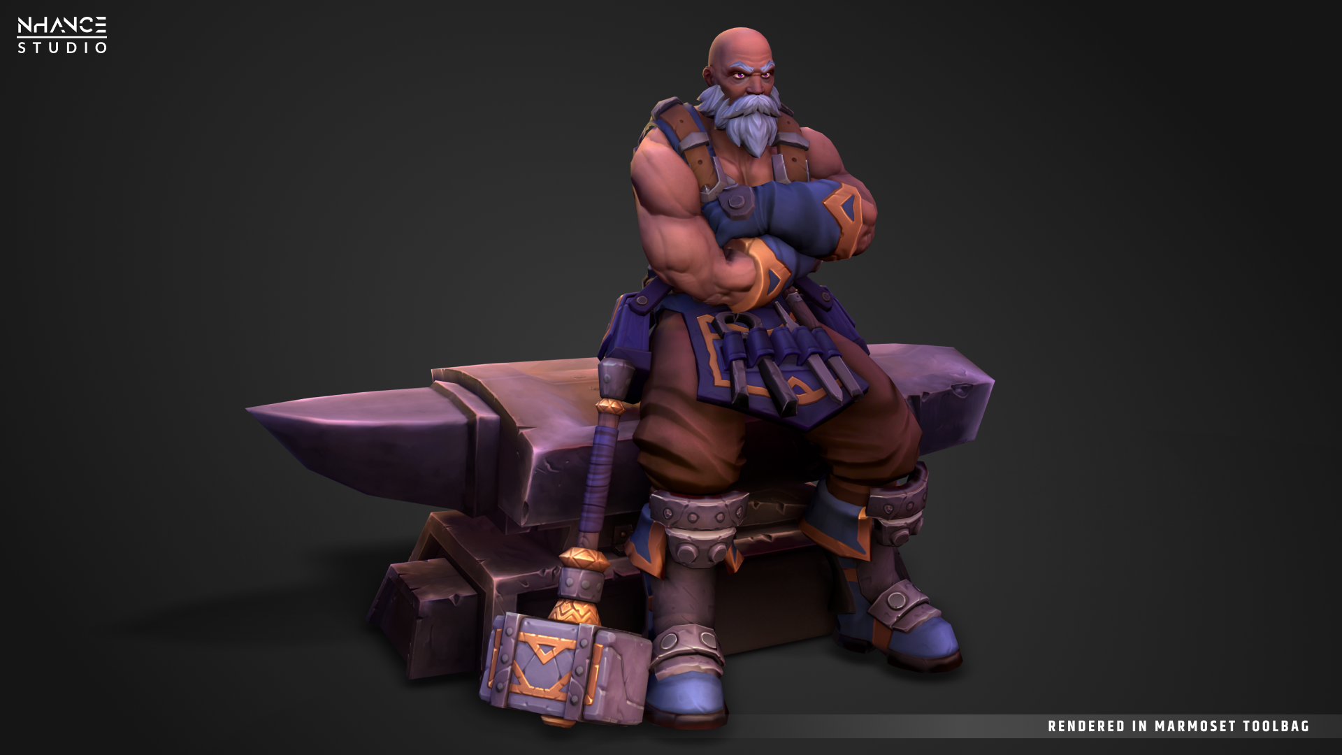 Modular Stylized Human Blacksmith in Characters - UE Marketplace