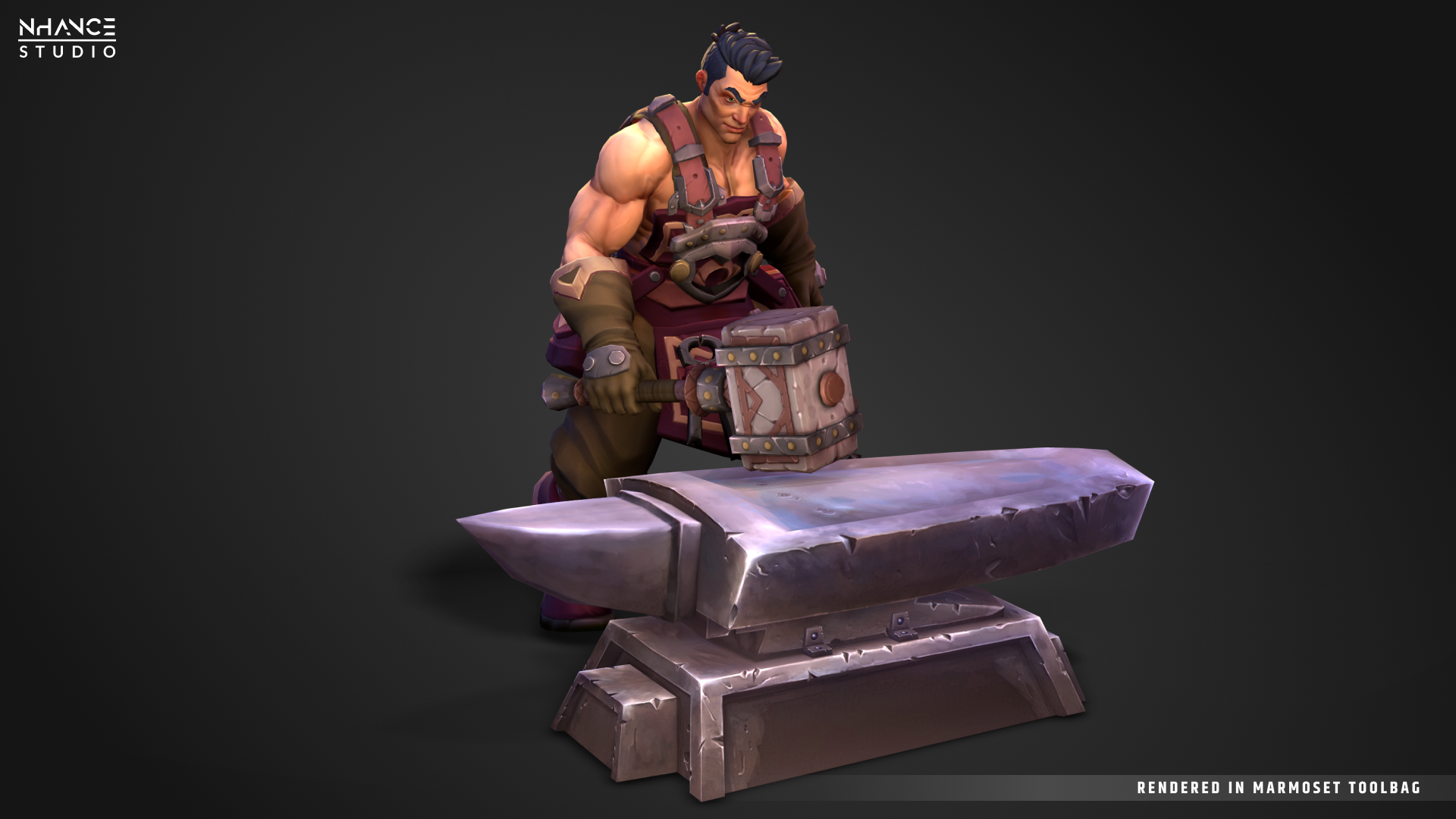 Modular Stylized Human Blacksmith in Characters - UE Marketplace