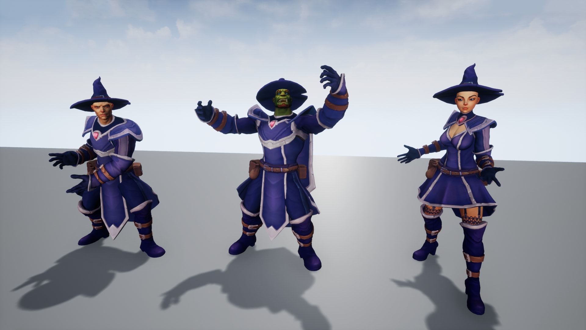 Stylized Fantasy Wizard Outfit in Characters - UE Marketplace