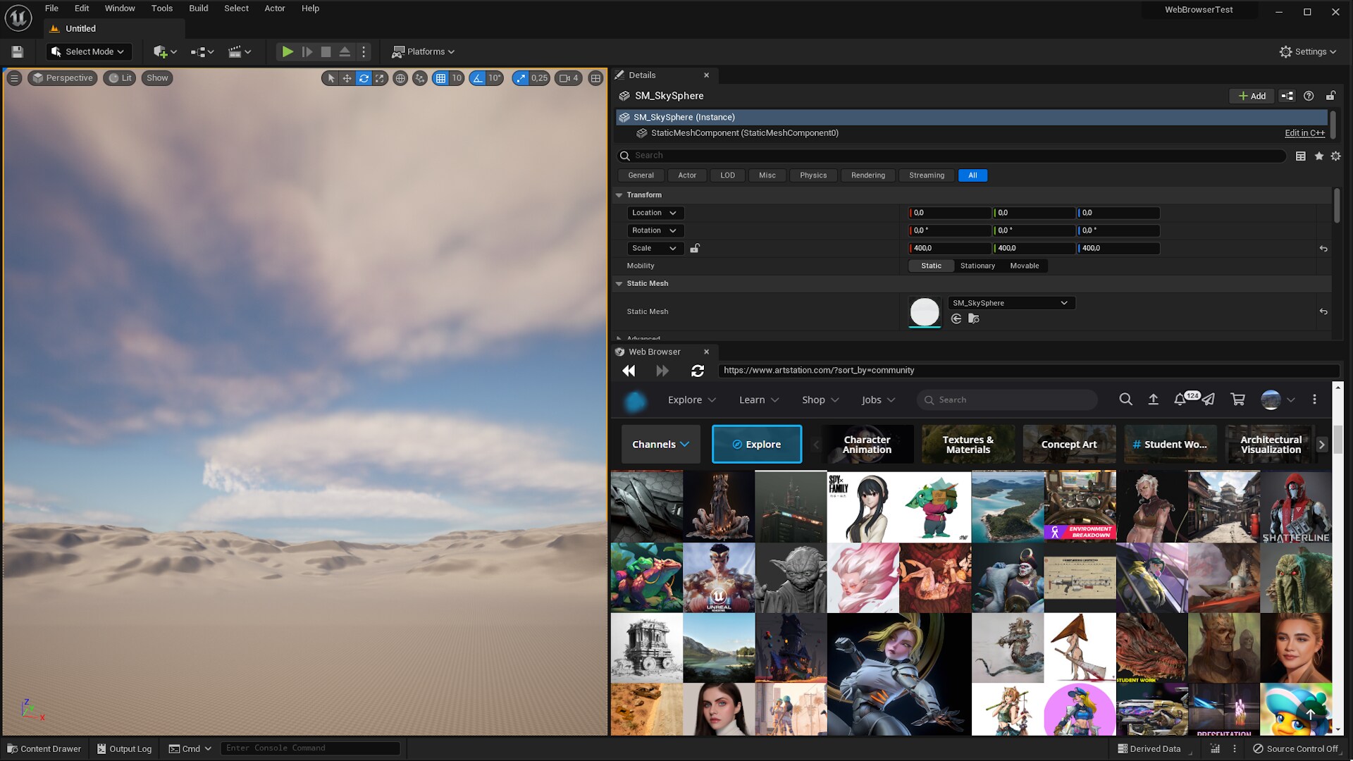 Editor Web Browser 카테고리 코드 플러그인 Ue 마켓플레이스