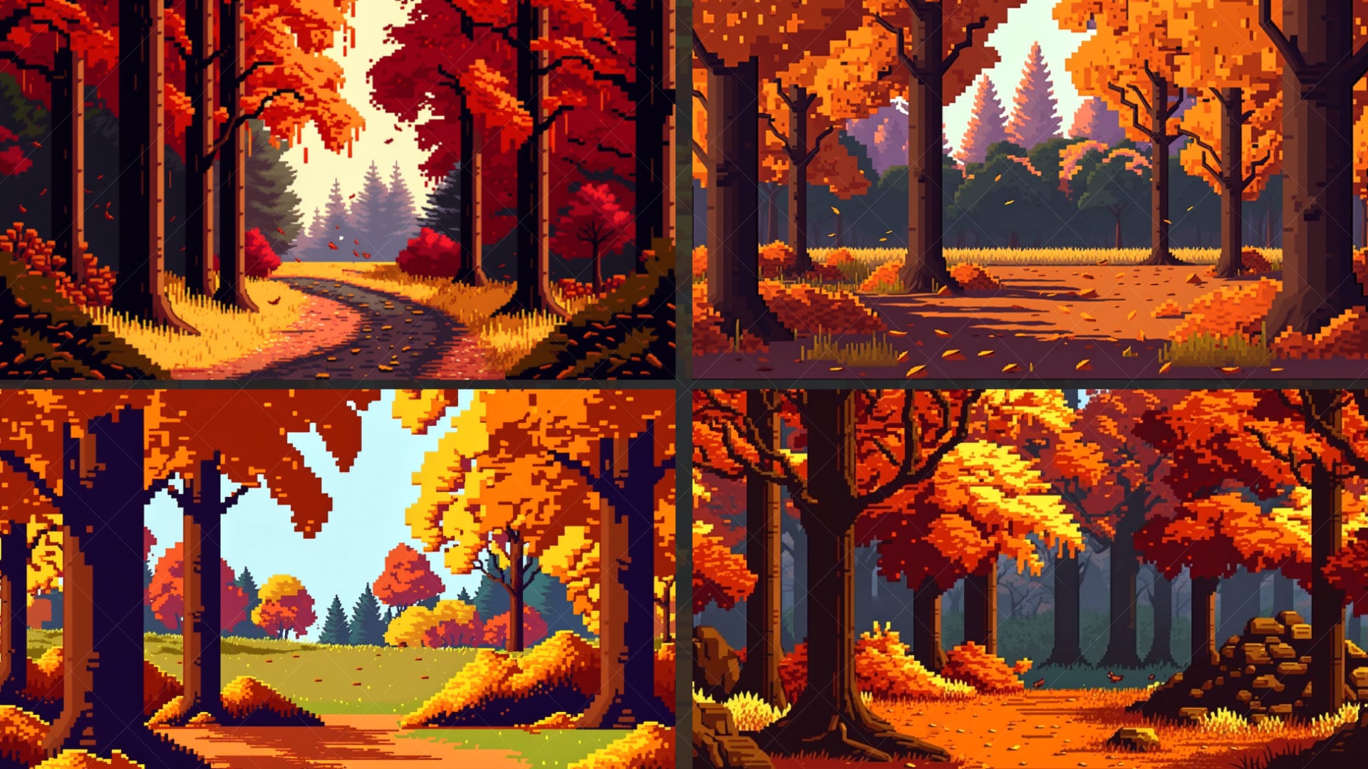Background Pixel Forest 1 In 2d Assets Ue Marketplace