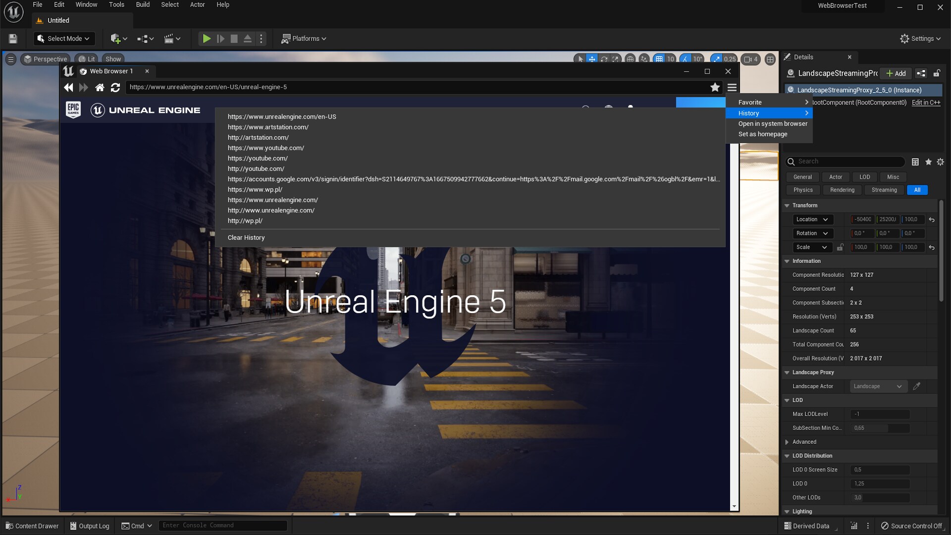 Editor Web Browser 카테고리 코드 플러그인 Ue 마켓플레이스