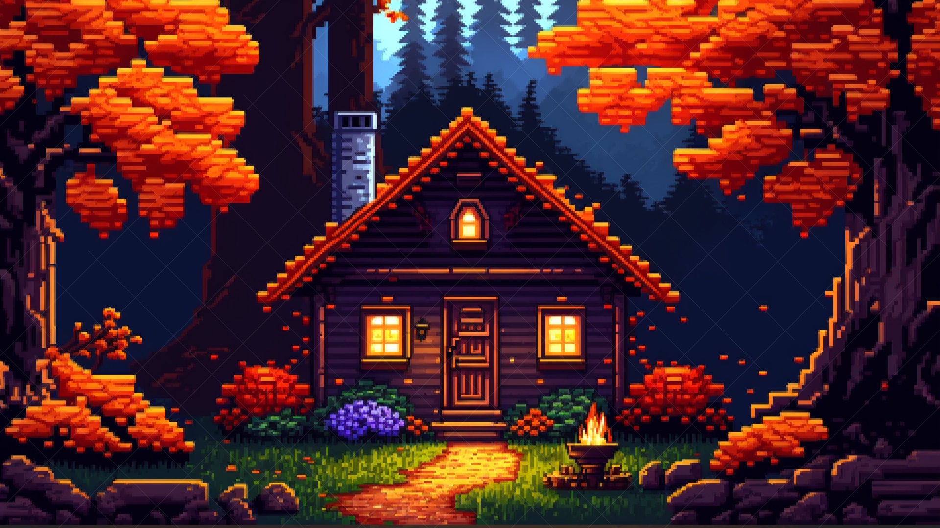 Background Pixel Forest 1 In 2d Assets Ue Marketplace