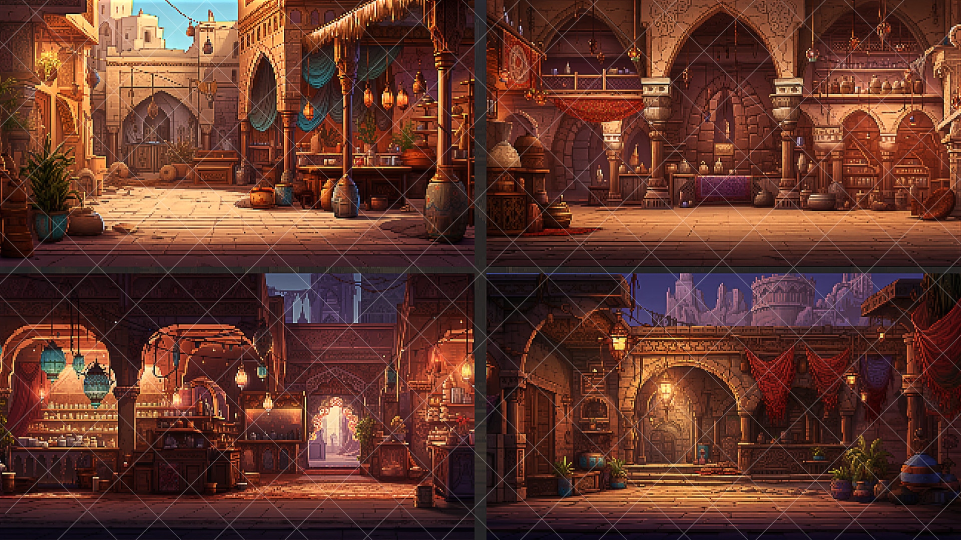 Background Pixel Town 1 In 2d Assets Ue Marketplace