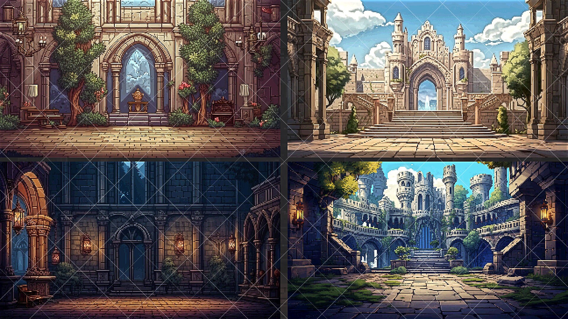 BACKGROUND - Pixel Castle 1 in 2D Assets - UE Marketplace