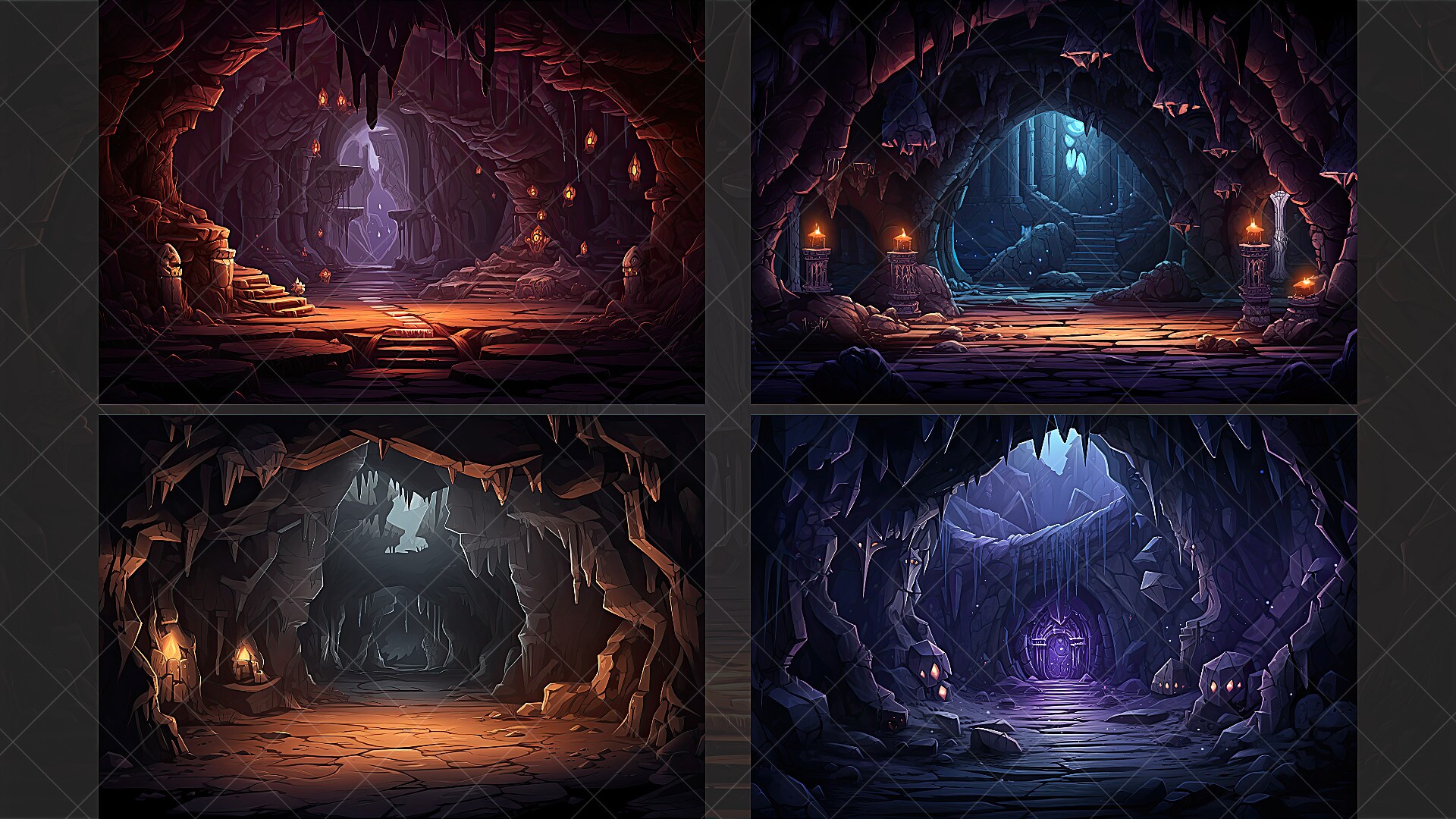 Background Stylized Cave 2 In 2d Assets Ue Marketplace