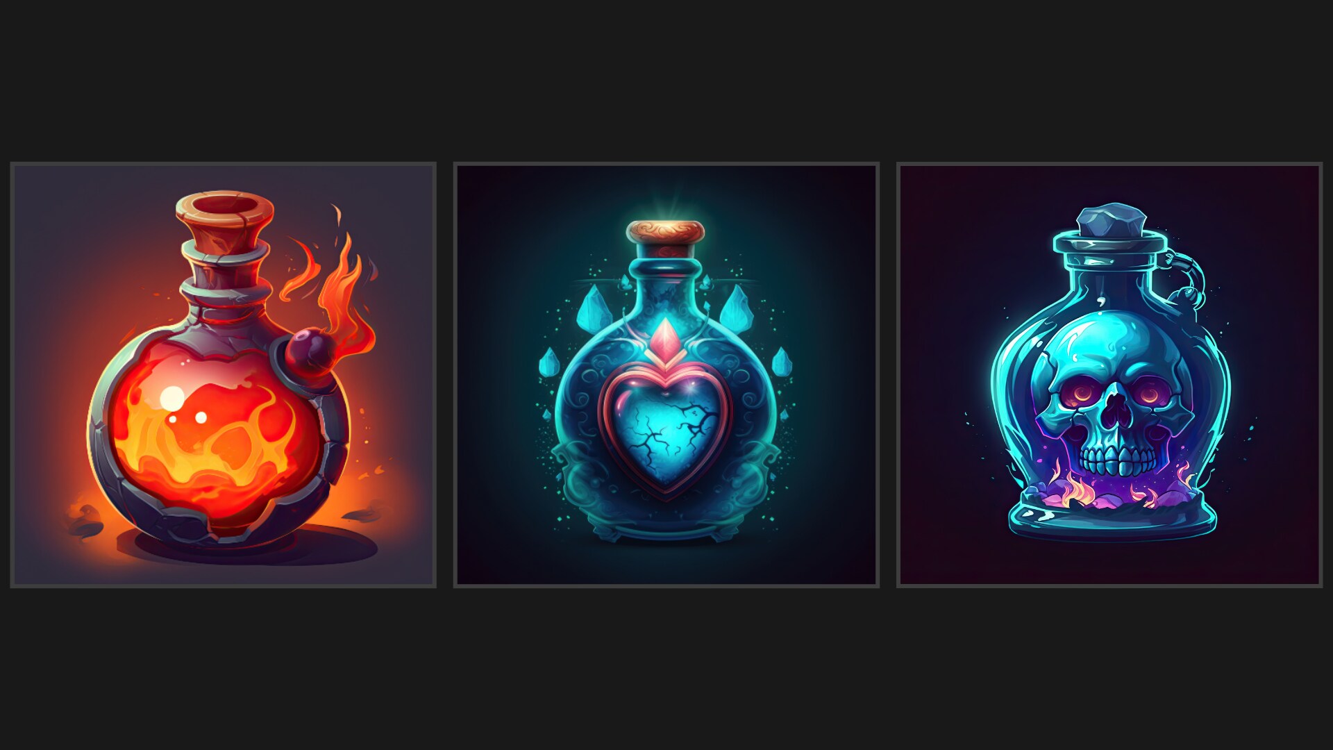 ICON - Stylized Potions 1 in 2D Assets - UE Marketplace