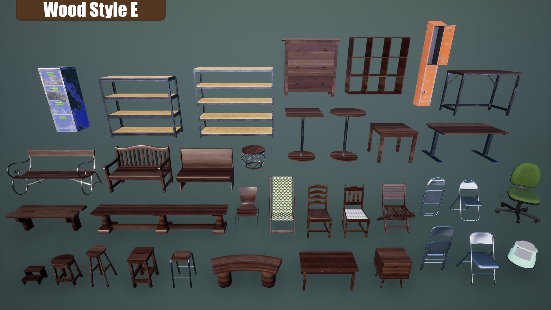 在道具创建的Furniture Pack - 虚幻引擎商城