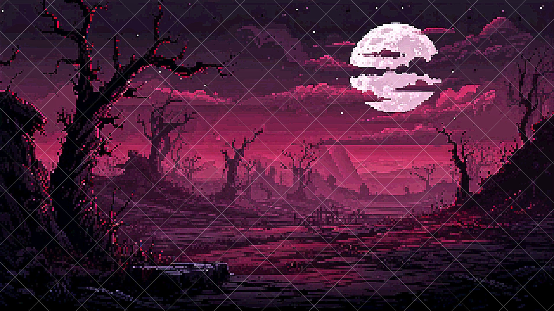 在二维资源创建的BACKGROUND - Pixel Hollow 1 - 虚幻引擎商城