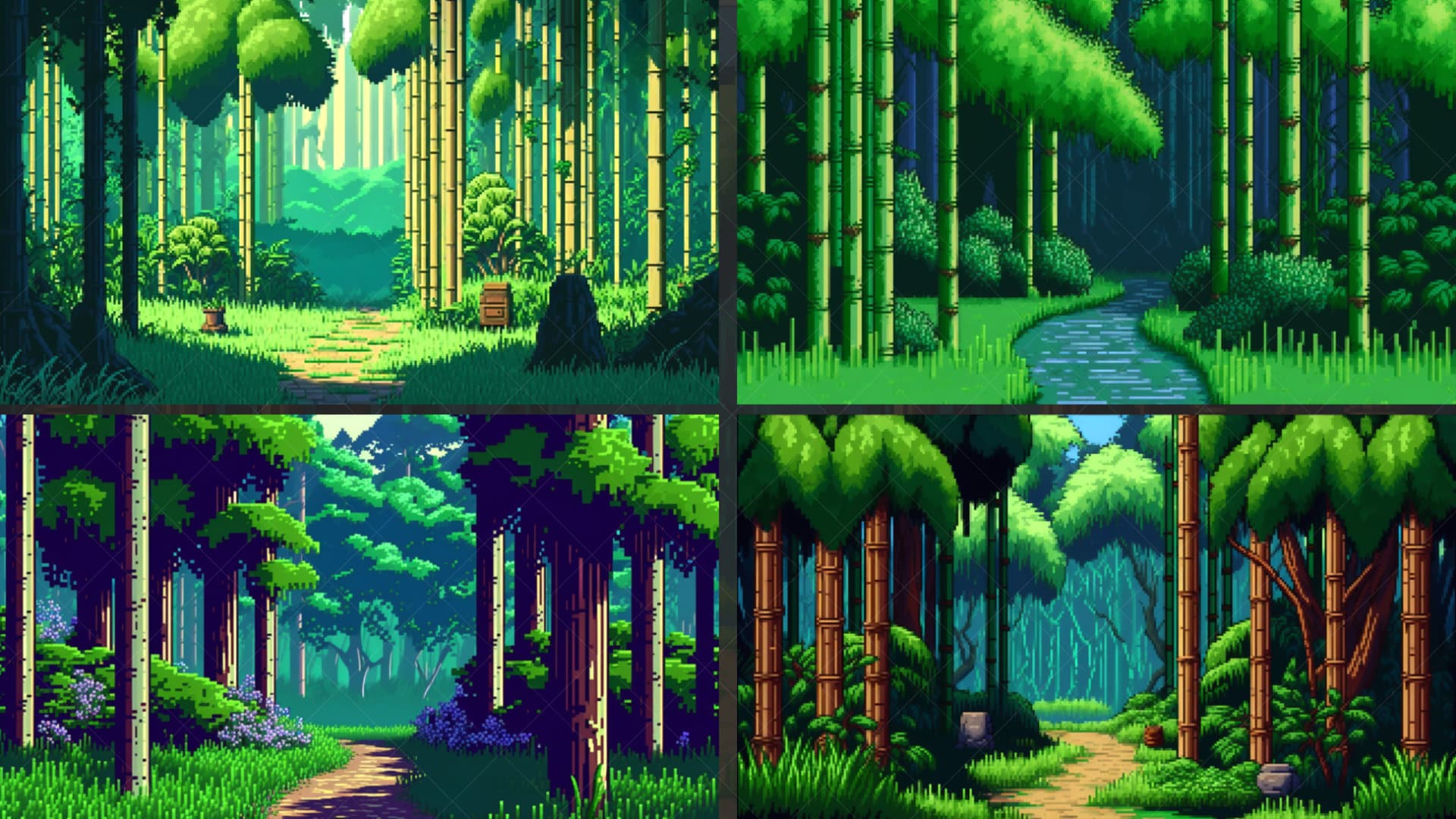 Background Pixel Forest 1 In 2d Assets Ue Marketplace