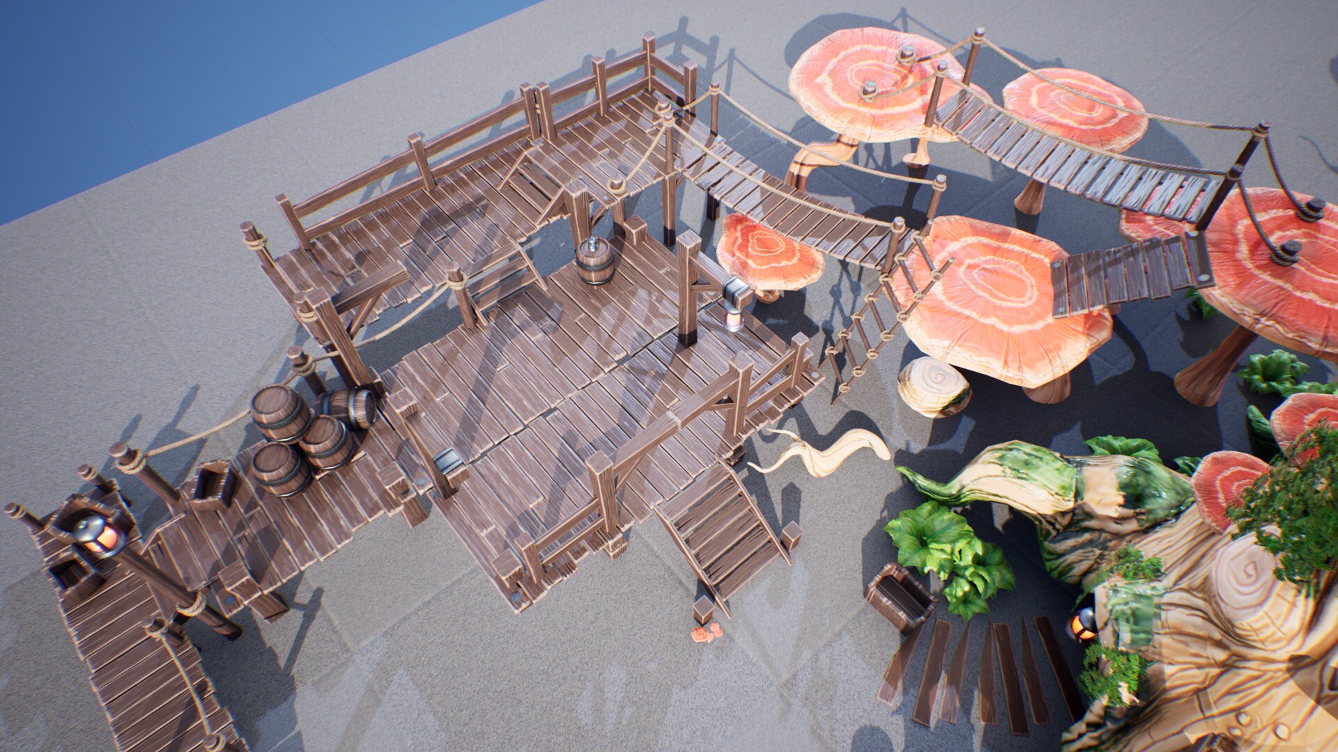 Fantasy Tree House - Prop Bundle：プロップ・小物 - UE マーケットプレイス