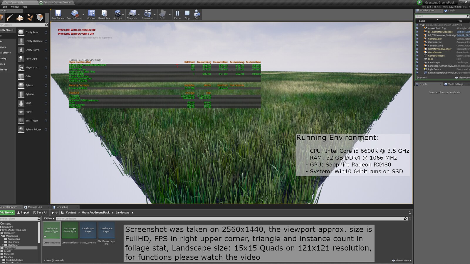 Grass and Greens Pack in Environments - UE Marketplace