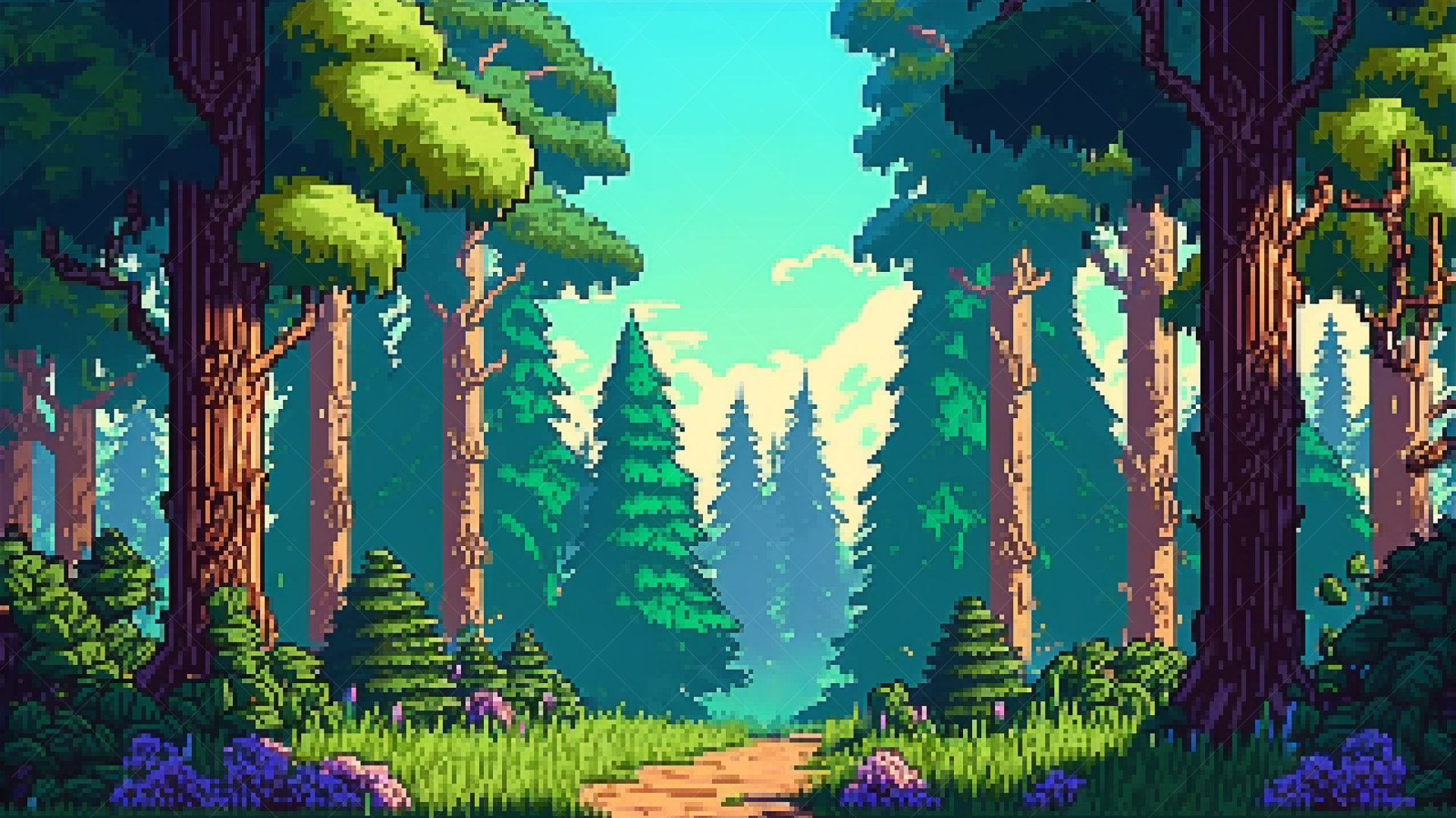 Background Pixel Forest 1 In 2d Assets Ue Marketplace