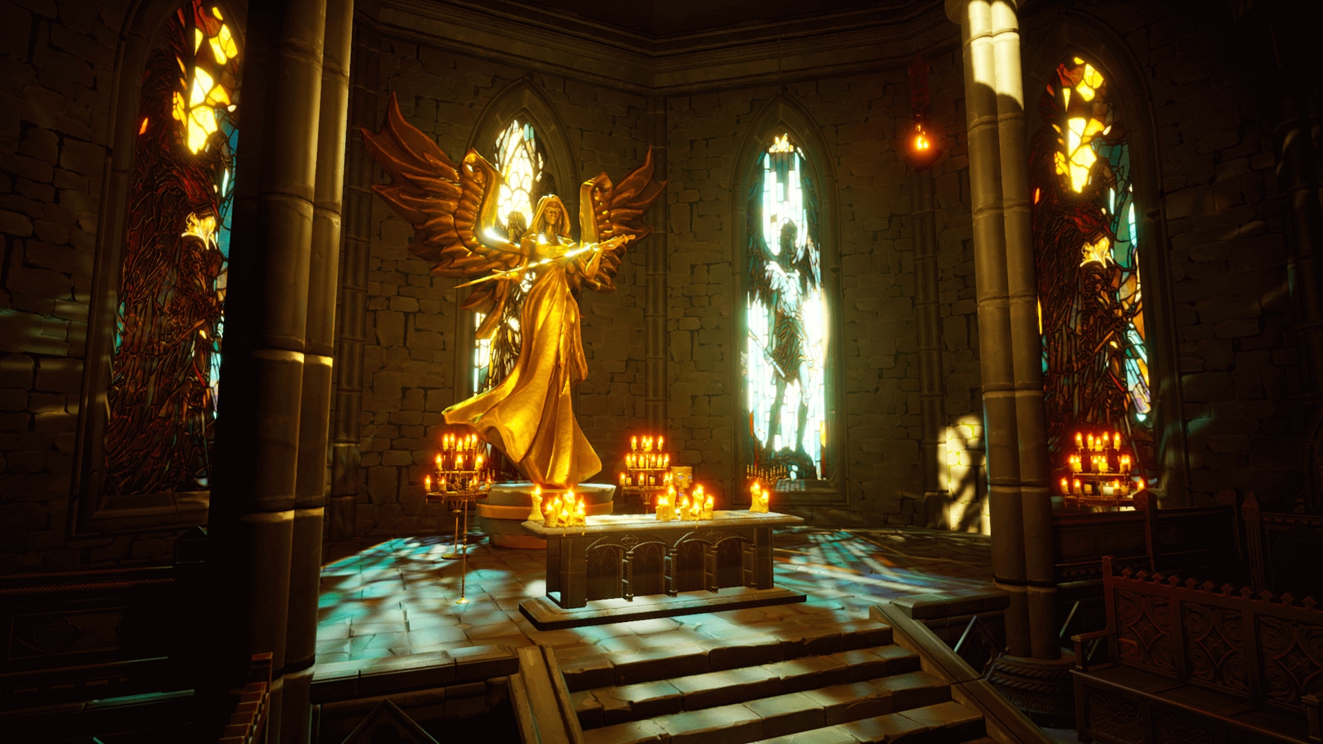 Stylized Gothic Church Environment - Modular Gothic Cathedral in ...