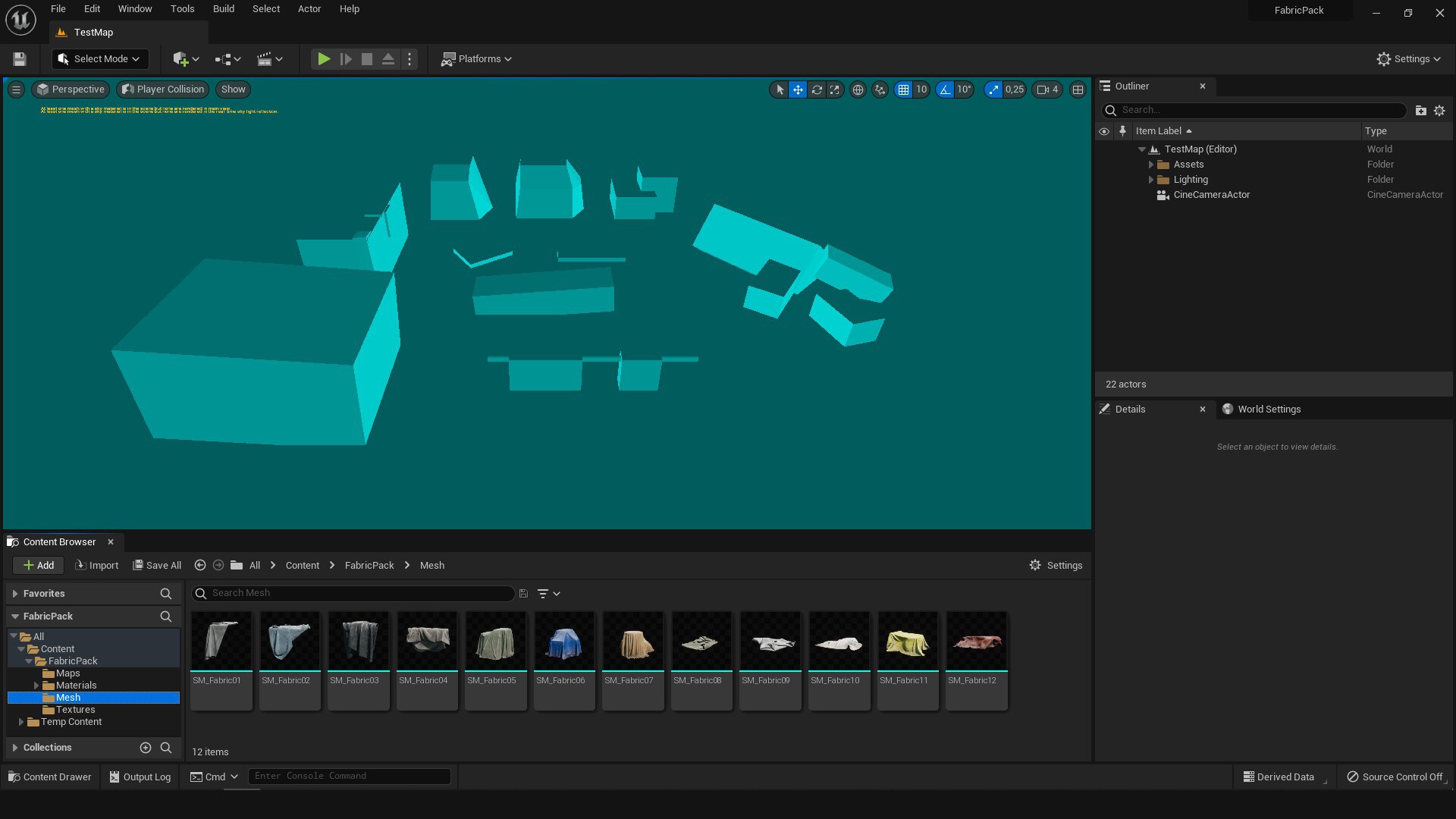 Industrial Fabric Pack in Props - UE Marketplace