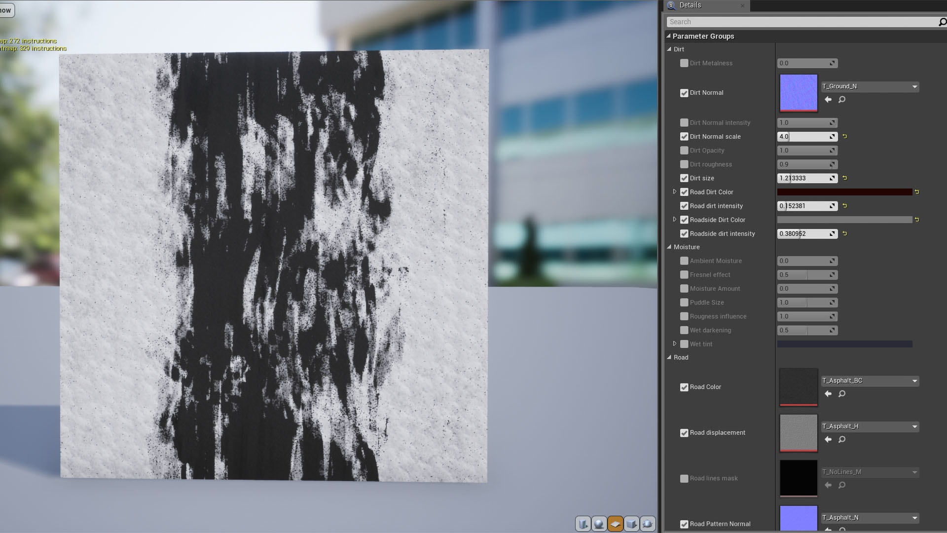 Advanced road materials in Materials - UE Marketplace