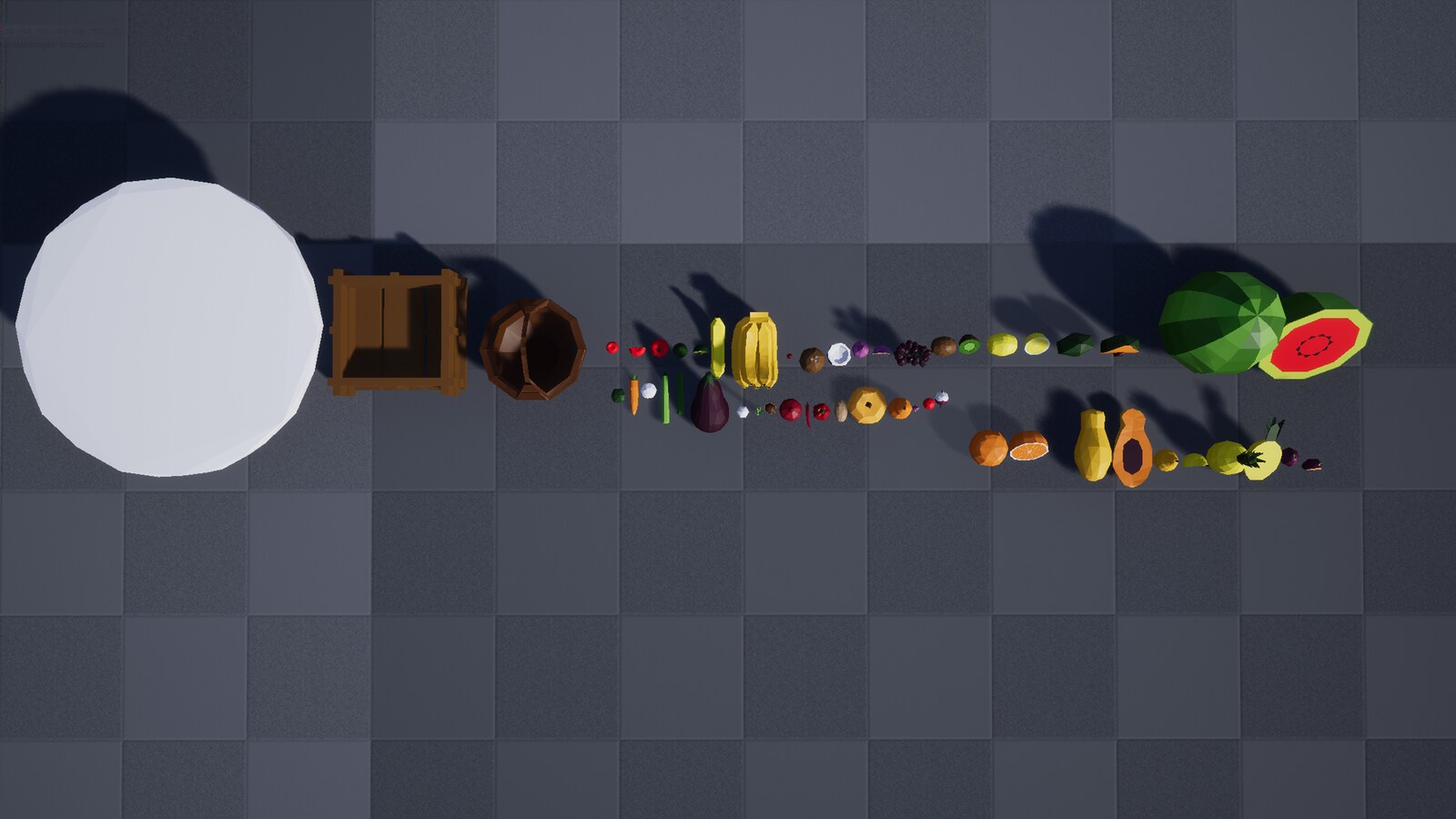 Low Poly Fruits and Vegetables in Props - UE Marketplace