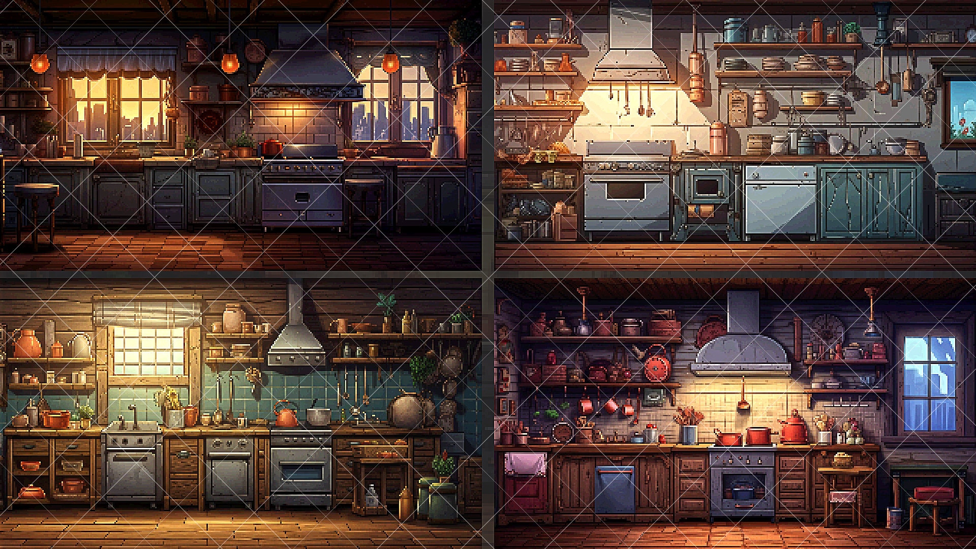 Background Pixel Kitchen 2 In 2d Assets Ue Marketplace